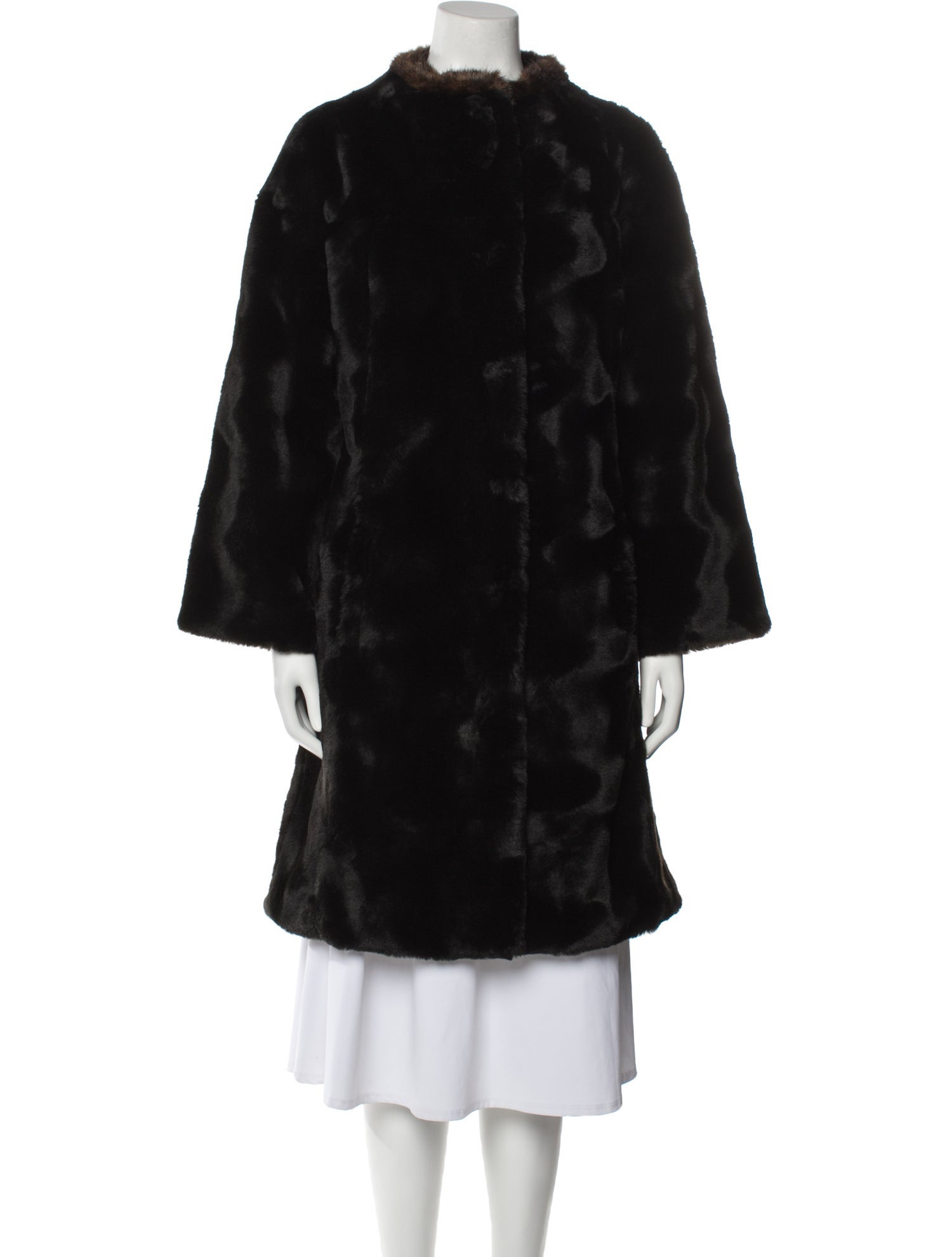 Frances Valentine Faux Fur Coat w/ Tags - Brown Coats, Clothing ...