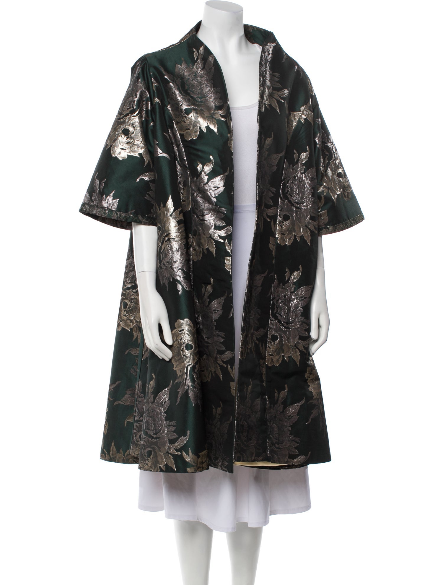 Frances Valentine Floral Print Coat - Green Coats, Clothing ...