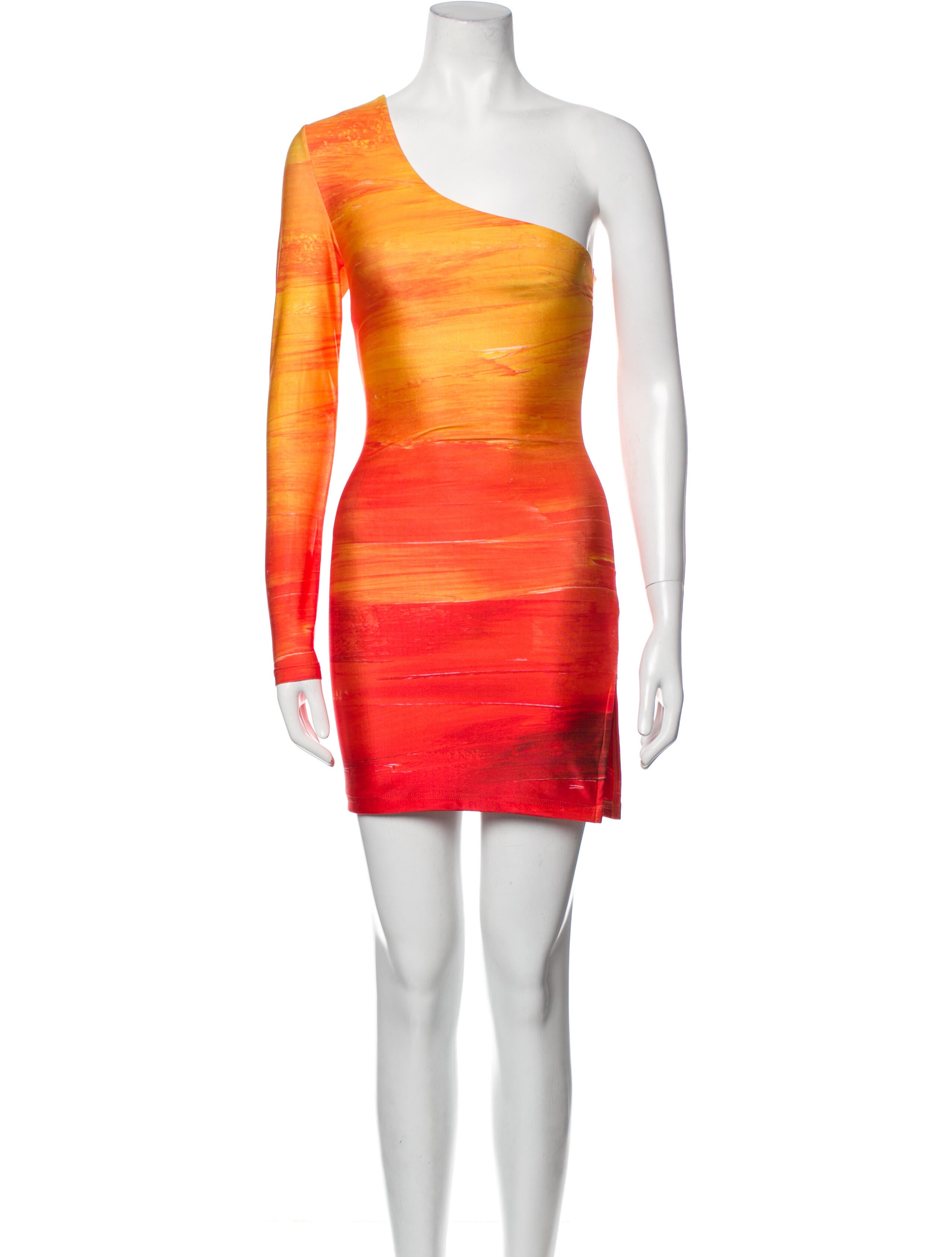 Farai London One-Shoulder Mini Dress - Orange Dresses, Clothing ...