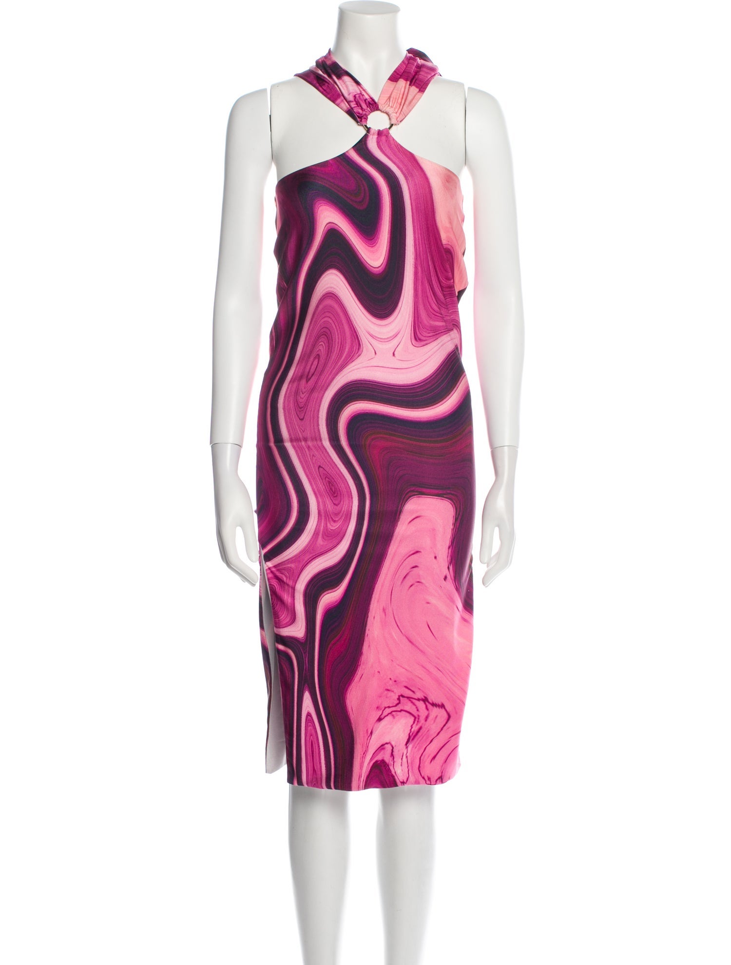 Farai London Printed Long Dress - Pink Dresses, Clothing - WFRLN20063 ...