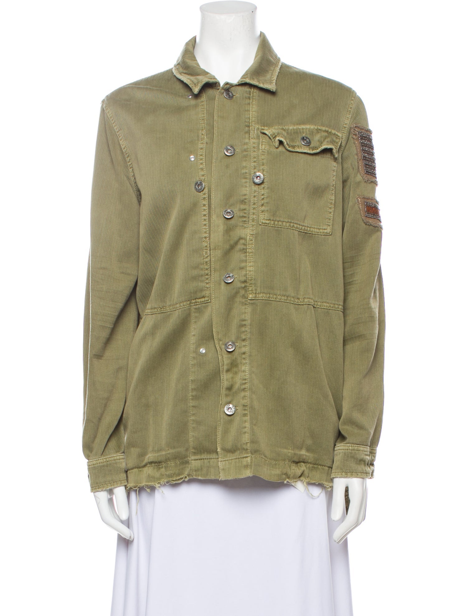 Free People Utility Jacket - Green Jackets, Clothing - WFRPL22737 | The ...