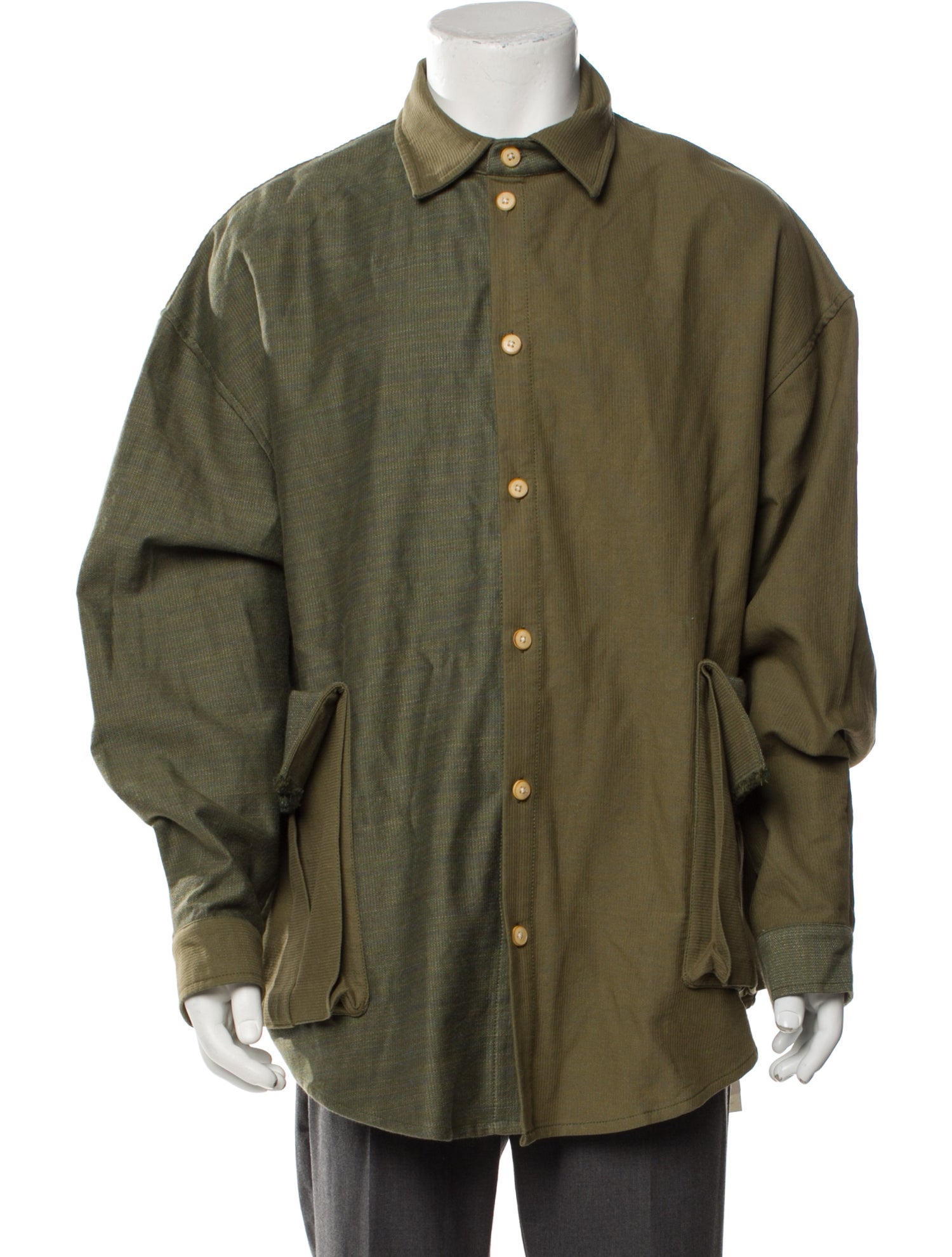 Fried Rice Long Sleeve Shirt - Green Casual Shirts, Clothing ...
