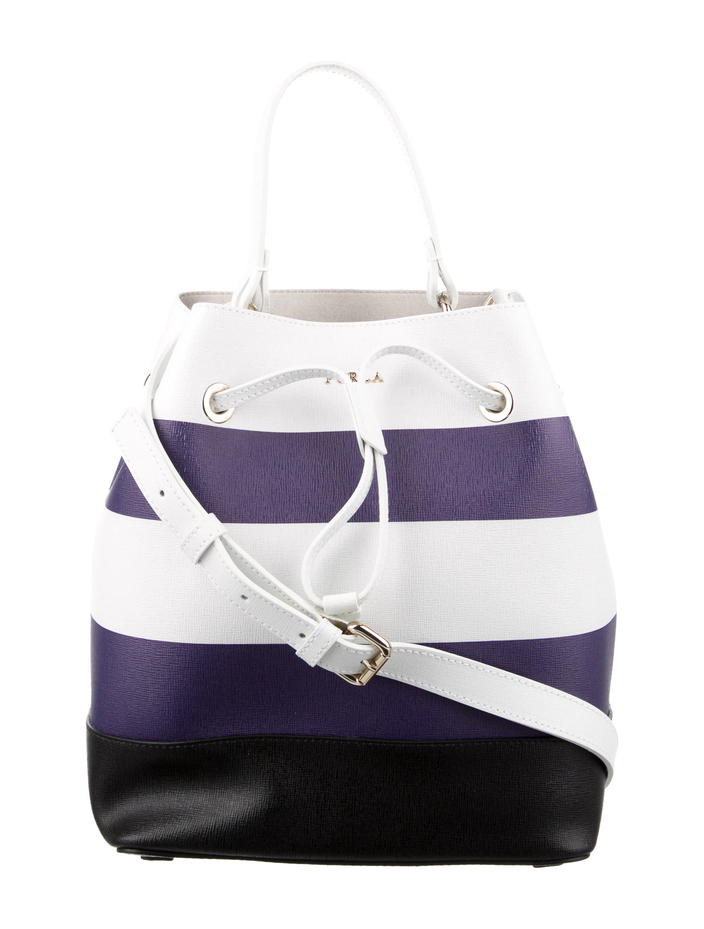Furla Leather Bucket Bag - White Bucket Bags, Handbags - WFU29460 | The ...