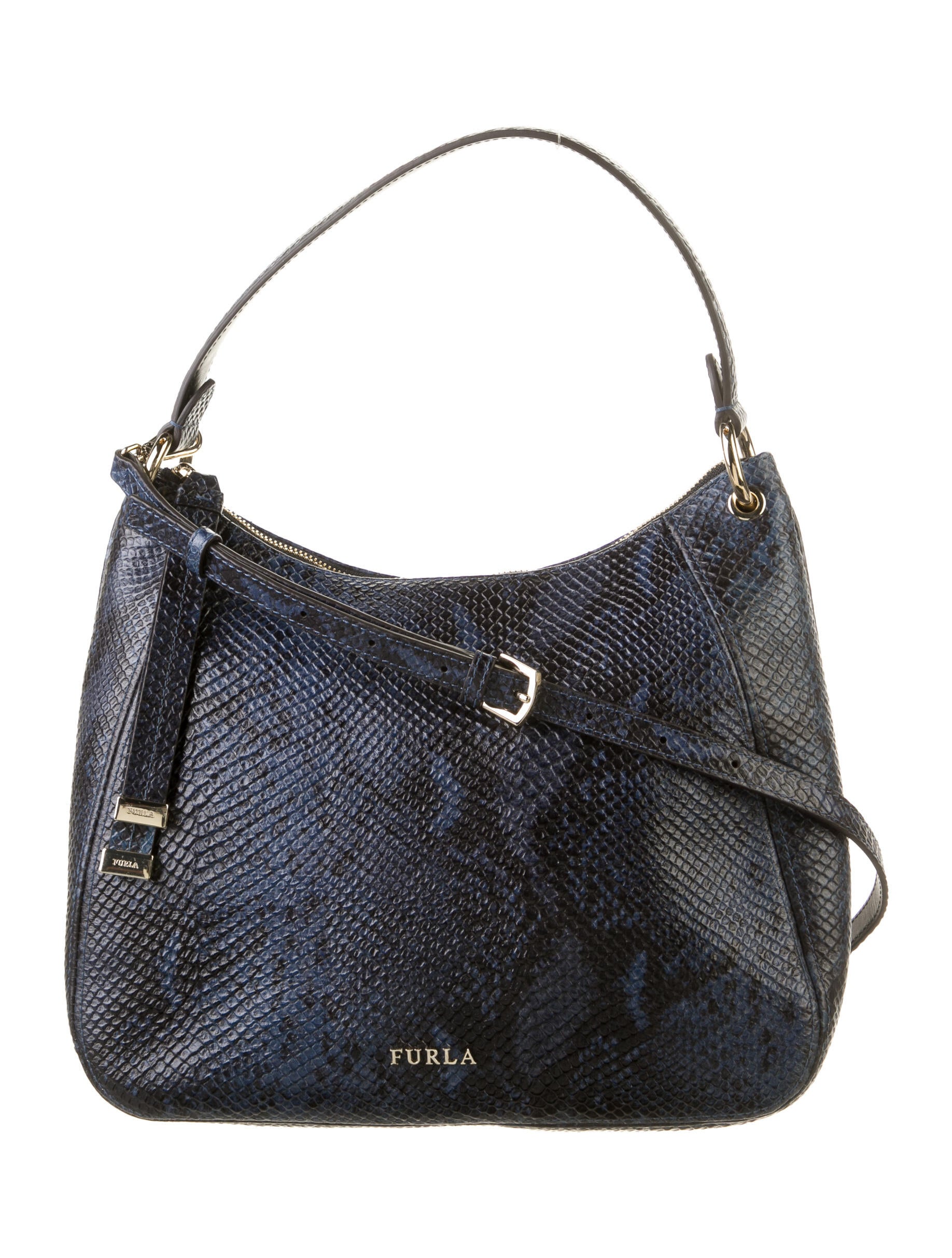 Furla Leather Shoulder Bag - Blue Shoulder Bags, Handbags - WFU30632 | The RealReal