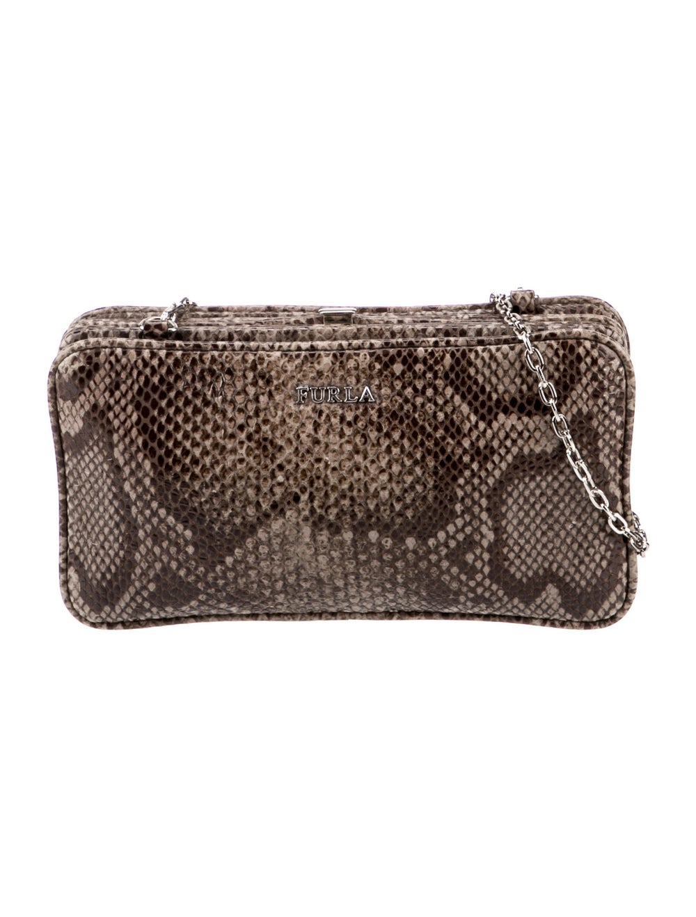 Furla Embossed Snake Crossbody Bag - Gem