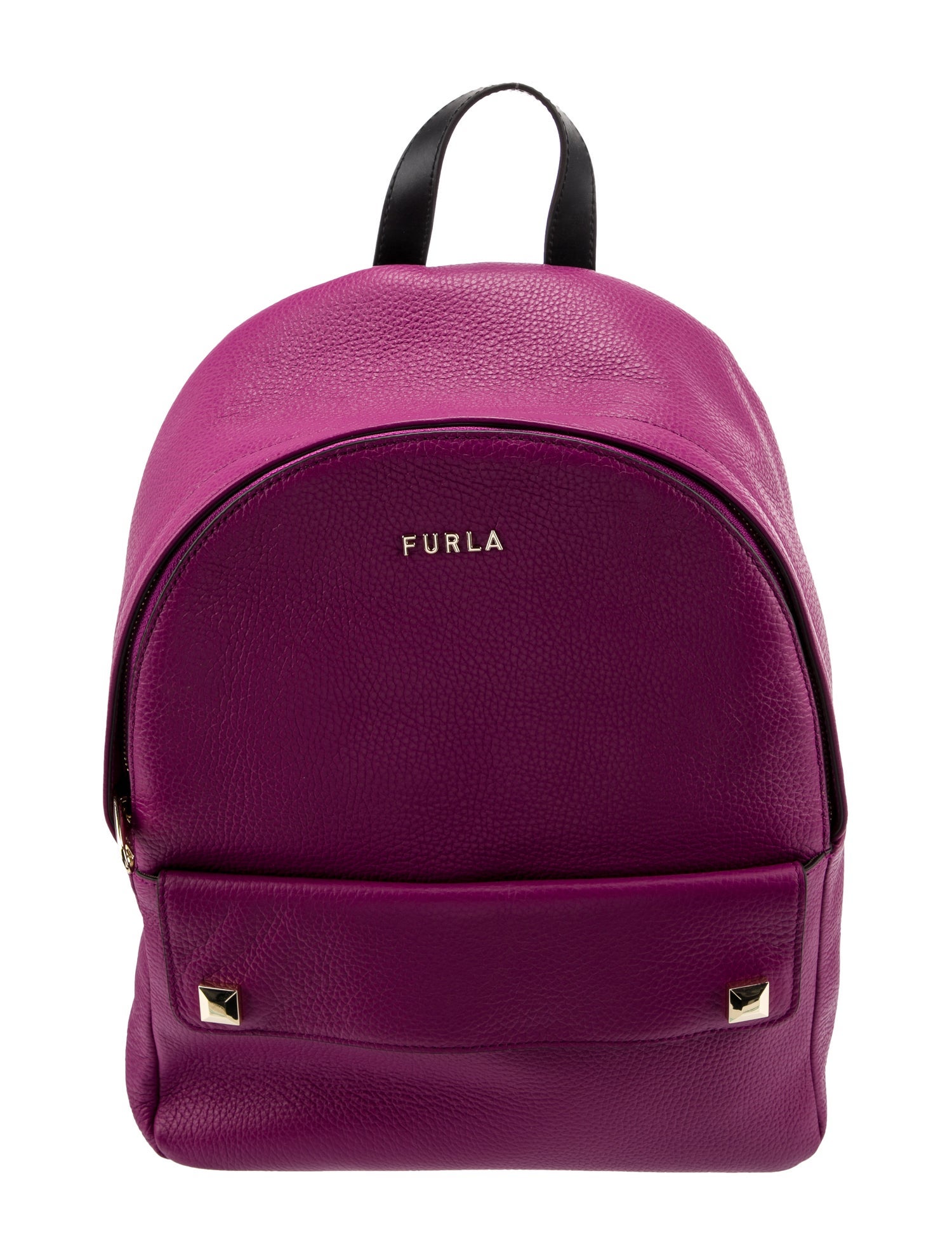 Furla Purple Leather Backpack - Purple Backpacks, Handbags - WFU33125 ...