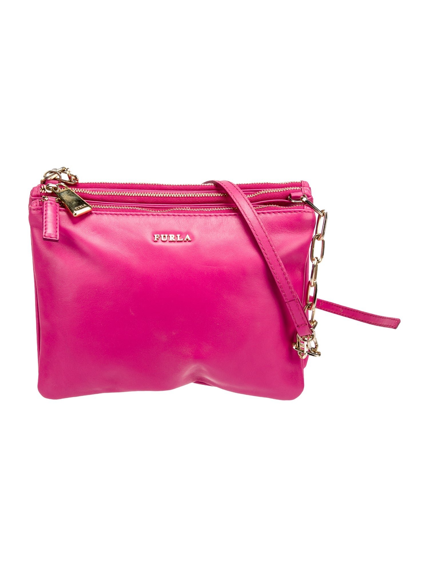 Carlos Falchi Pink Leather Crossbody Bag - Pink Crossbody Bags ...