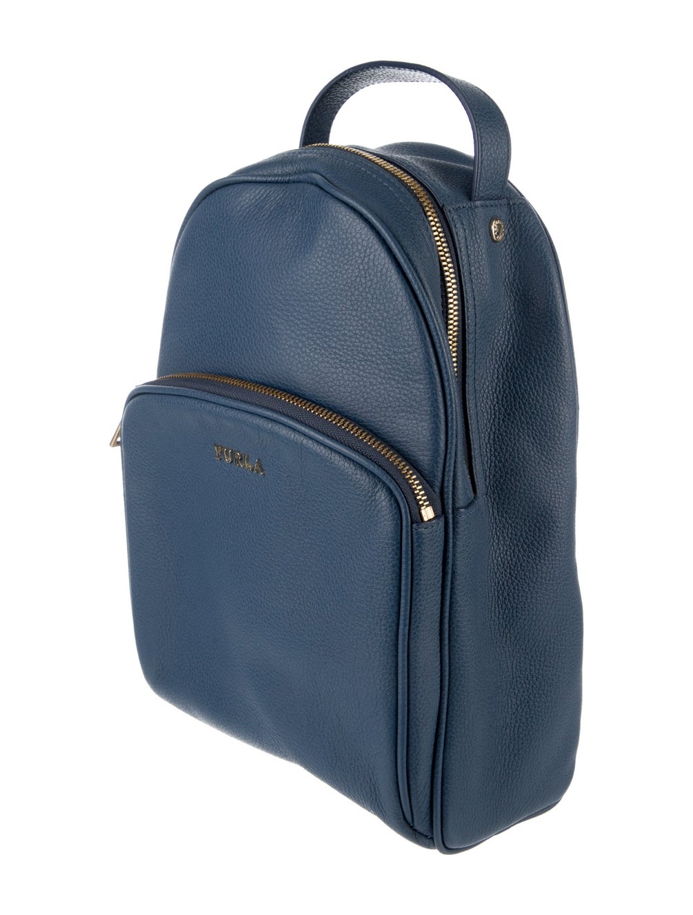 Furla Zip Leather Backpack - Blue Backpacks, Handbags - WFU34228 | The ...
