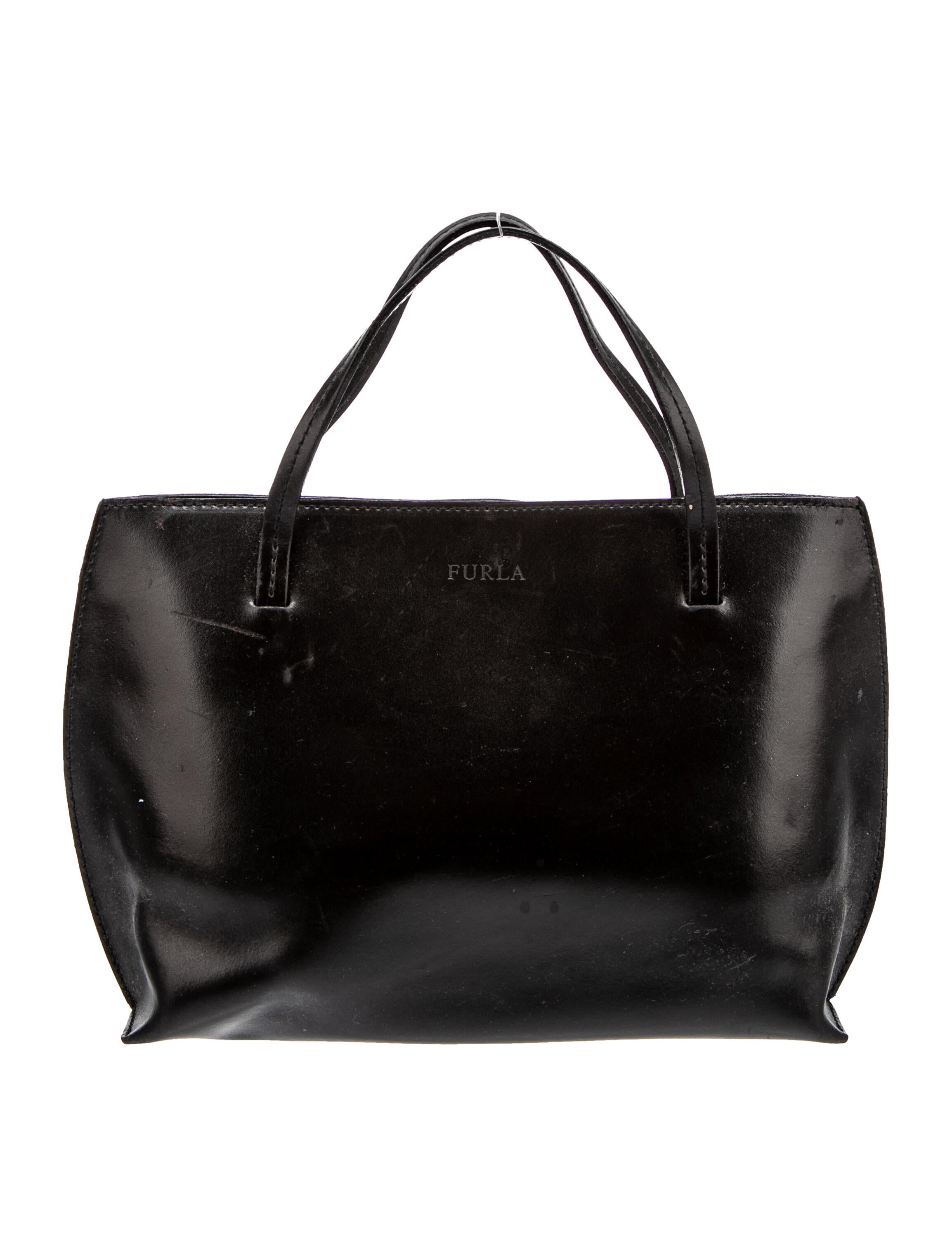 Furla Leather Handle Bag - Black Handle Bags, Handbags - WFU34410 | The ...