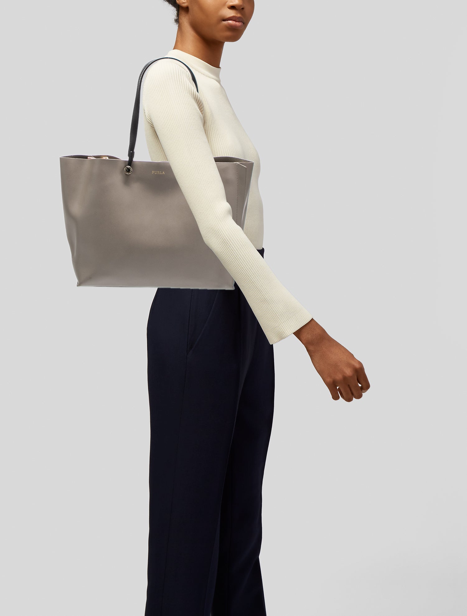 Furla Leather Tote Bag - Neutrals Totes, Handbags - WFU34835 | The RealReal