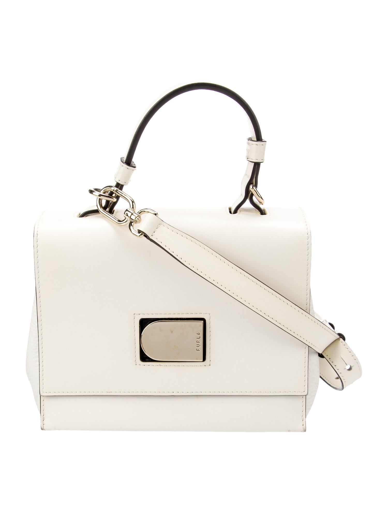 Furla Colorblock Leather Handle Bag - Neutrals Handle Bags, Handbags ...