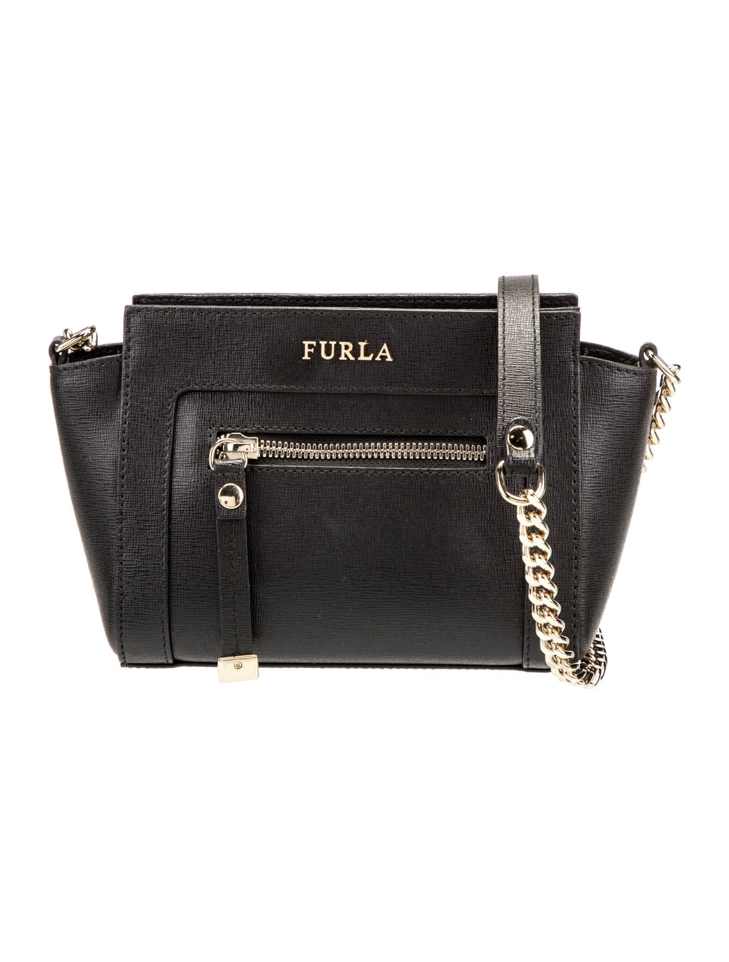 Furla Leather Crossbody Bag - Black Crossbody Bags, Handbags - WFU35255 ...