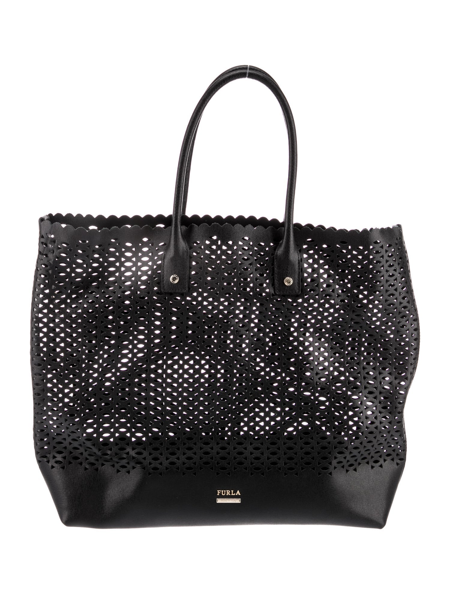 Furla Leather Tote - Black Totes, Handbags - WFU35607 | The RealReal