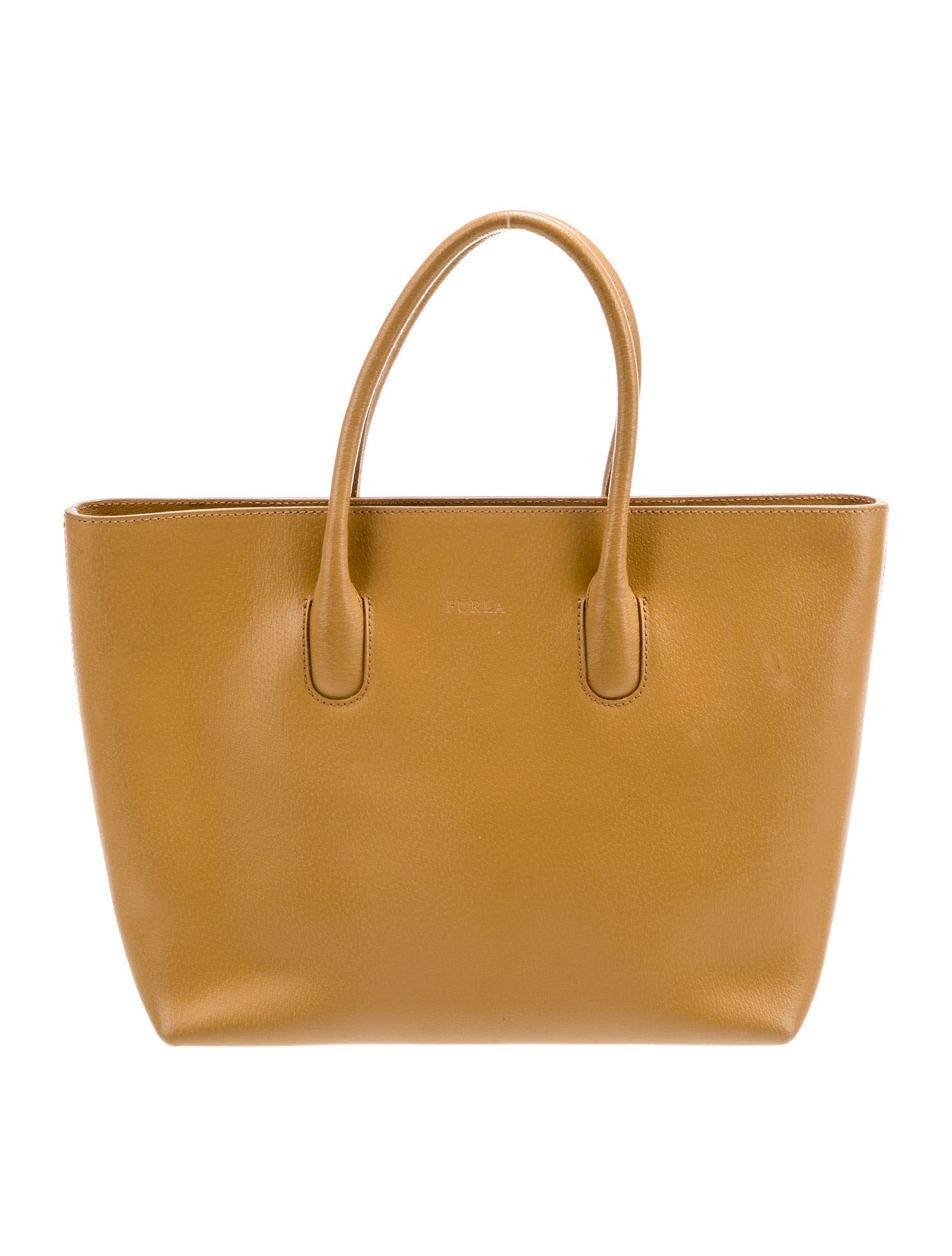 Furla Leather Tote - Yellow Totes, Handbags - WFU36032 | The RealReal