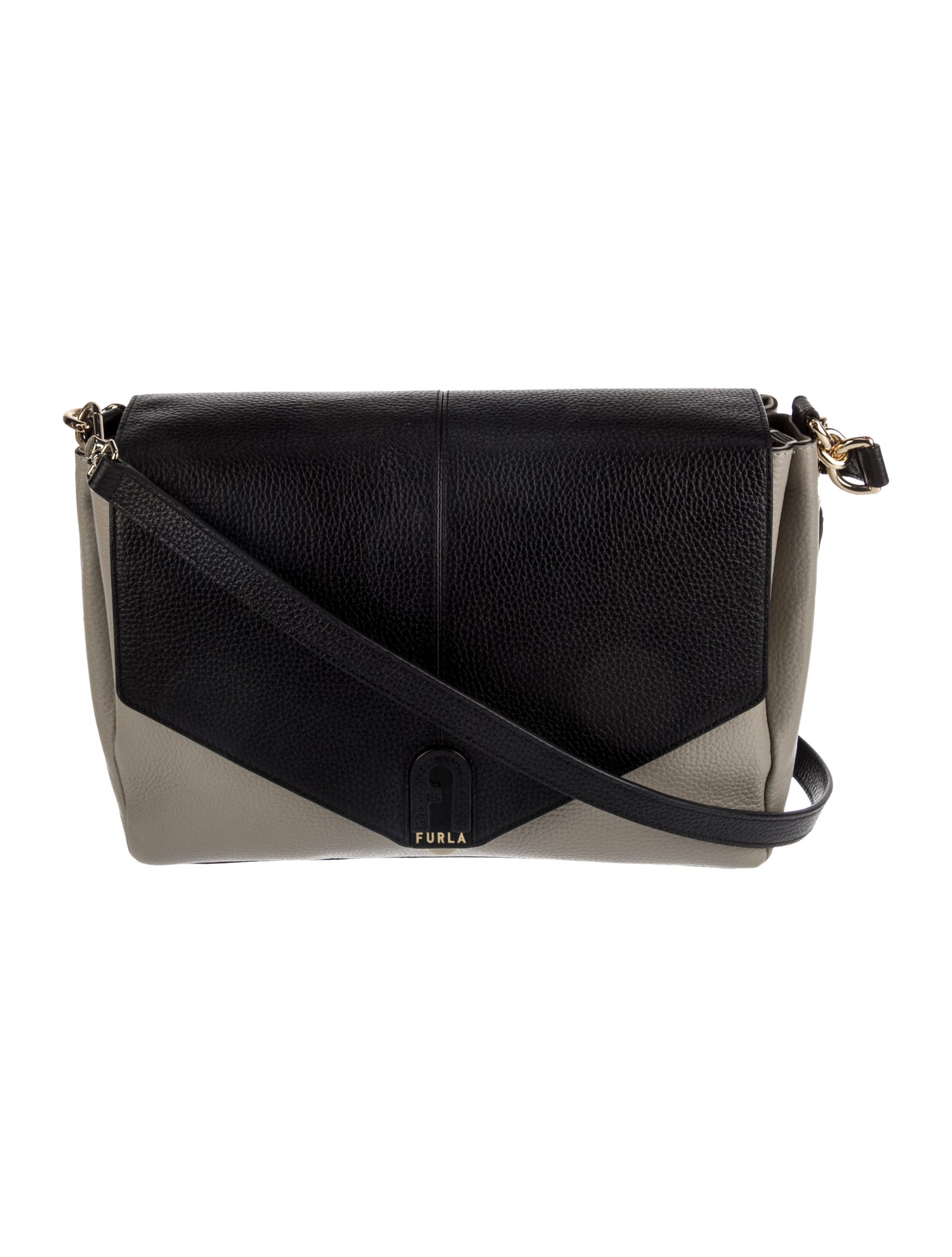 Furla Leather Crossbody Bag - Grey Crossbody Bags, Handbags - WFU36069 ...