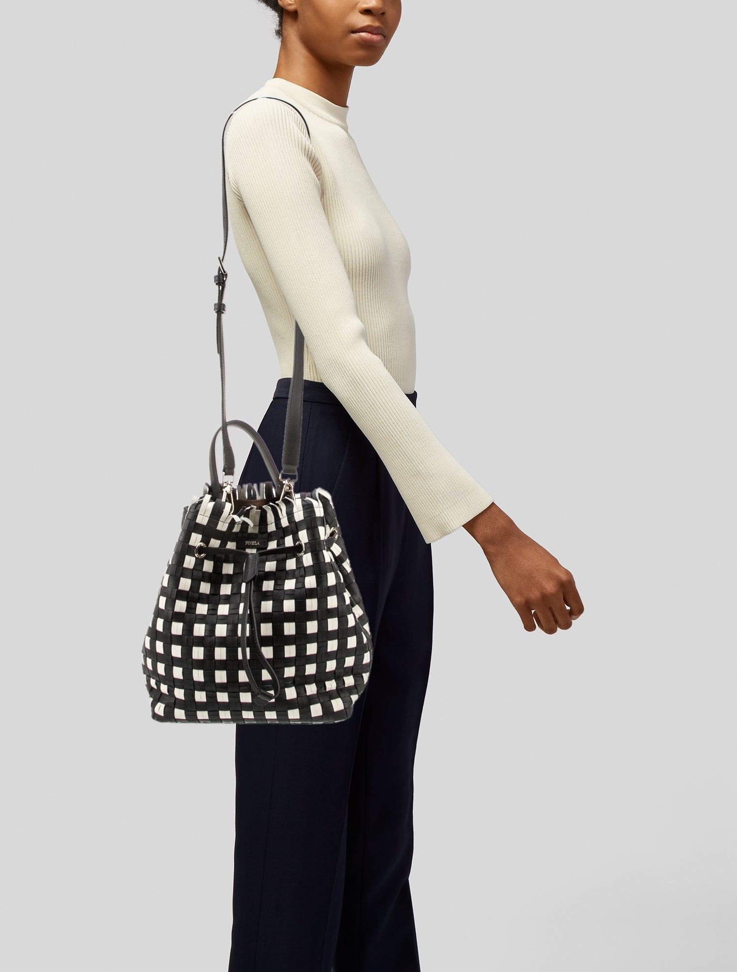 Chanel Jumbo Quilted Drawstring Bucket Bag - Black Bucket Bags ...