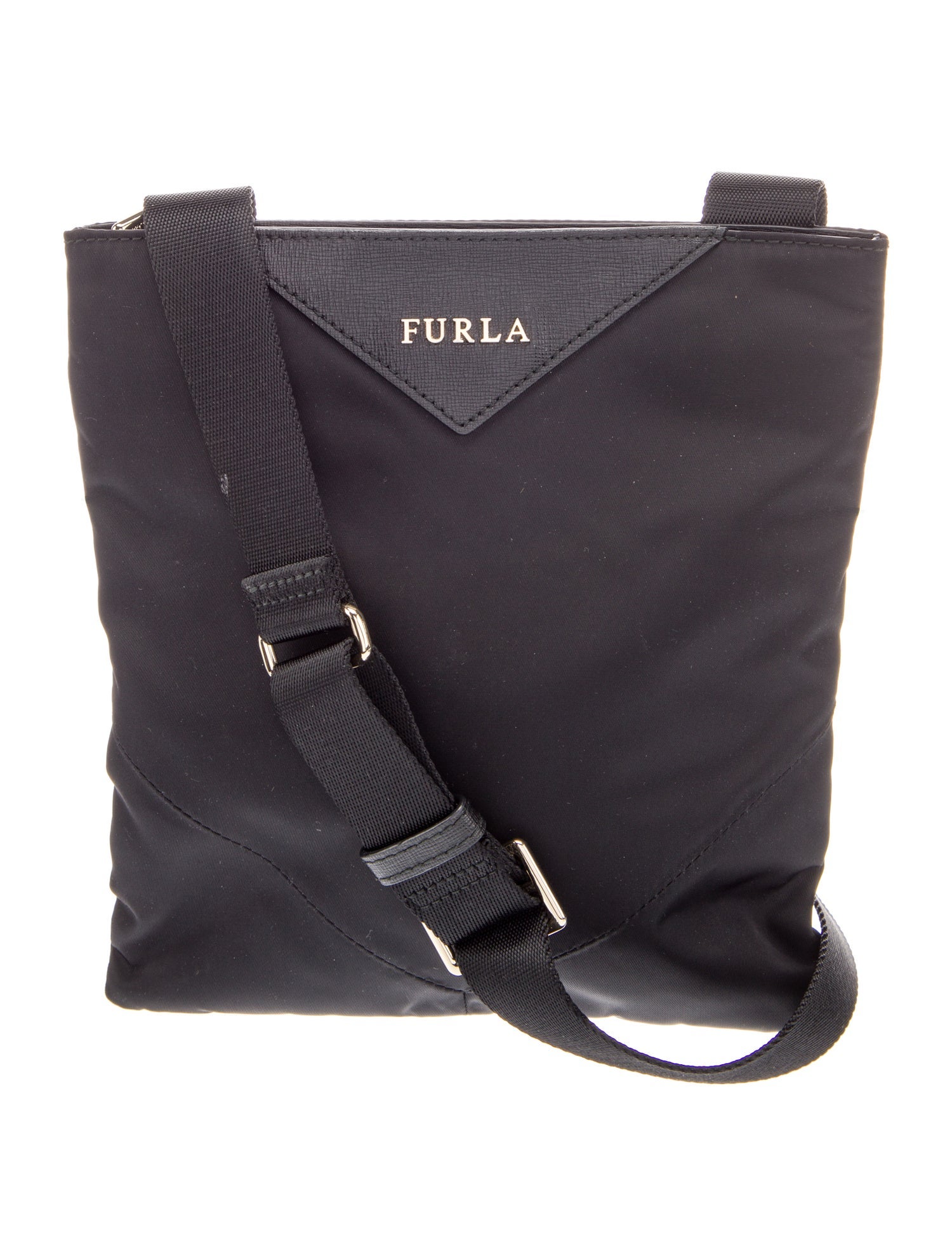 Furla Nylon Messenger Bag - Black Crossbody Bags, Handbags - WFU36930 ...