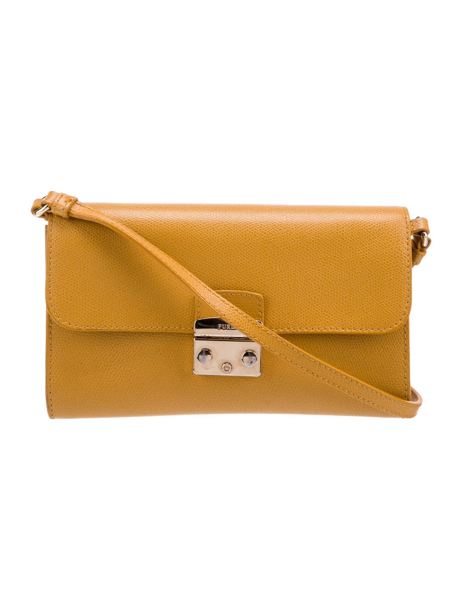 Furla Leather Crossbody Bag - Yellow Crossbody Bags, Handbags ...