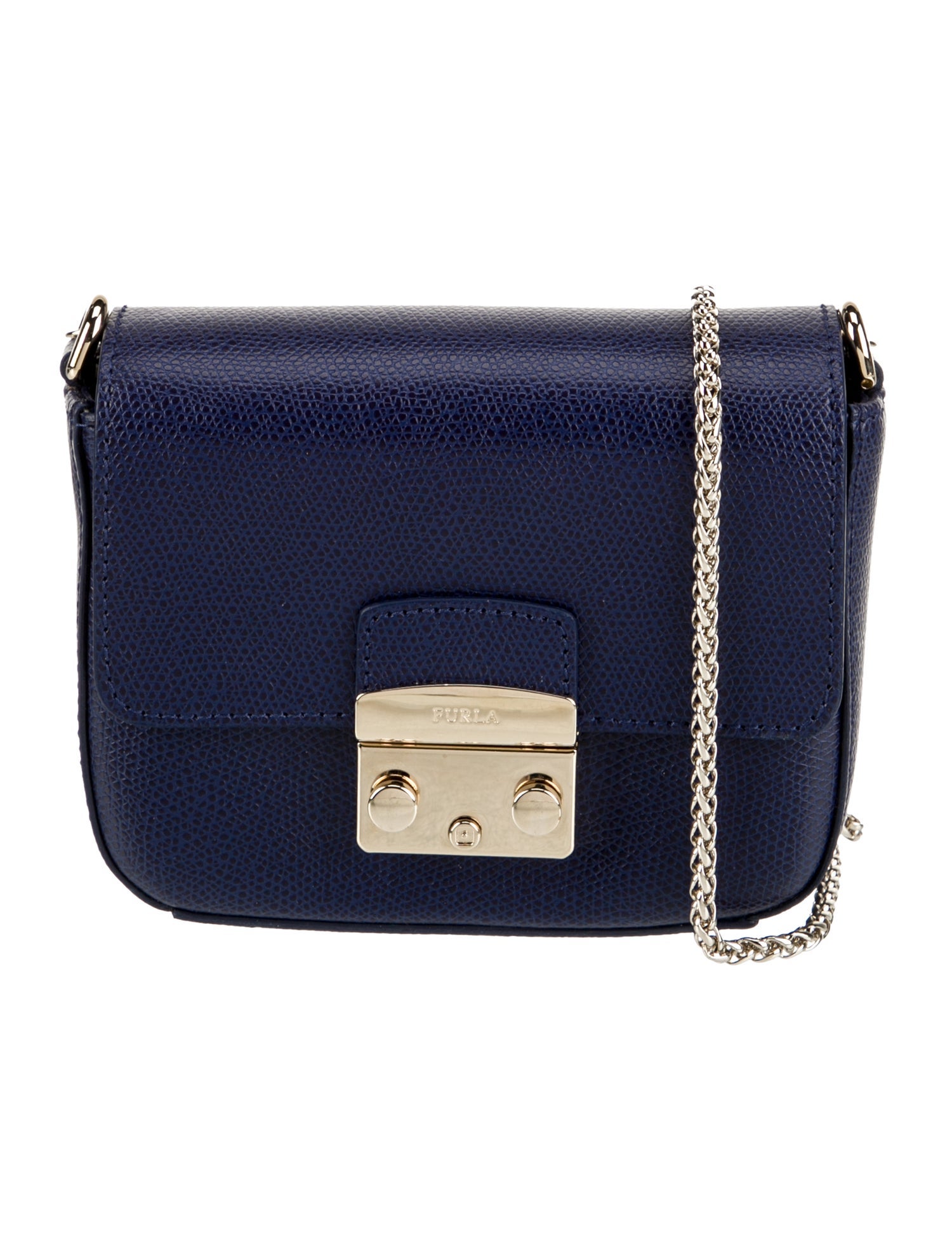 Furla Leather Crossbody Bag - Blue Mini Bags, Handbags - WFU37435 | The ...