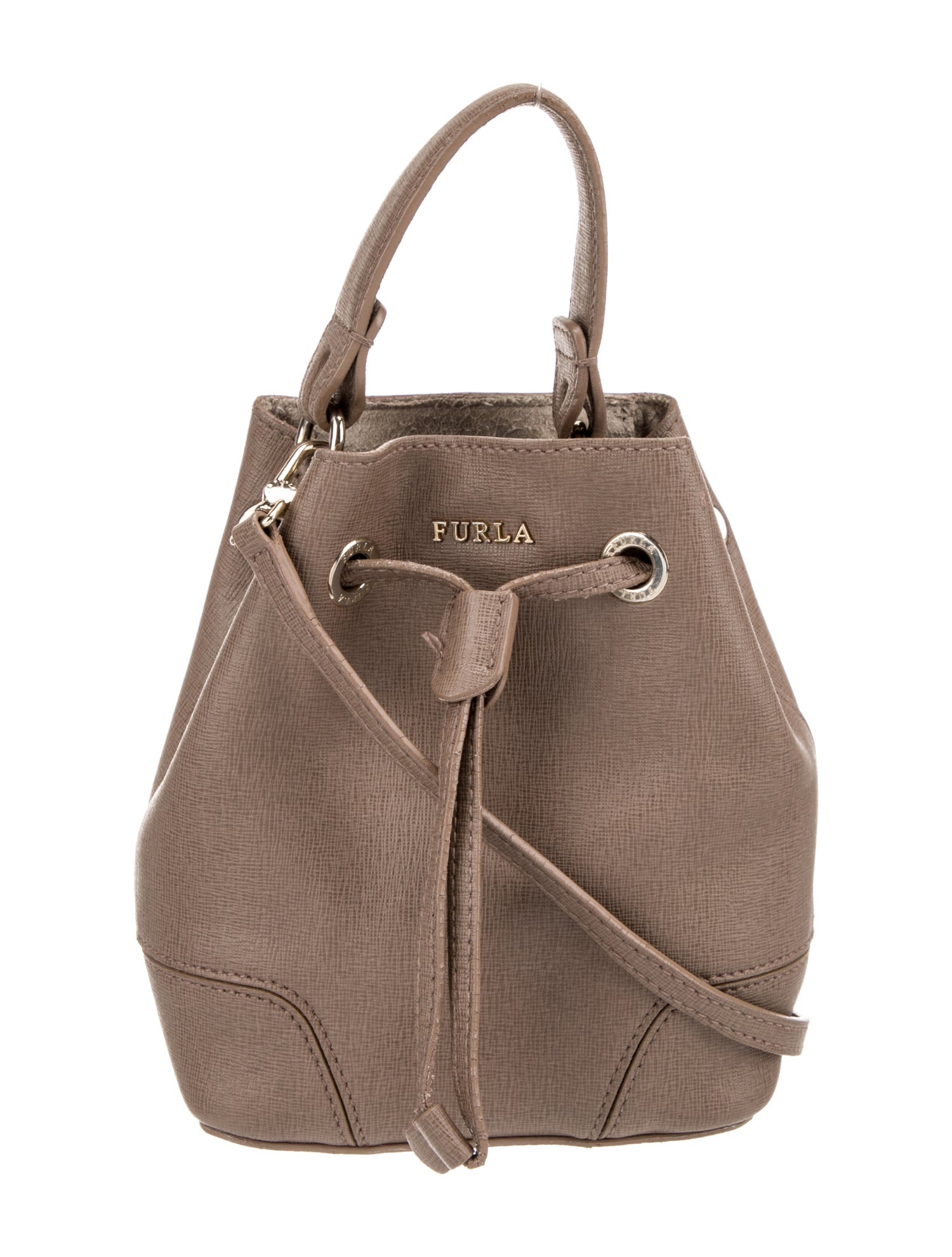 Furla Leather Shoulder Bag - Grey Handle Bags, Handbags - WFU37844 ...