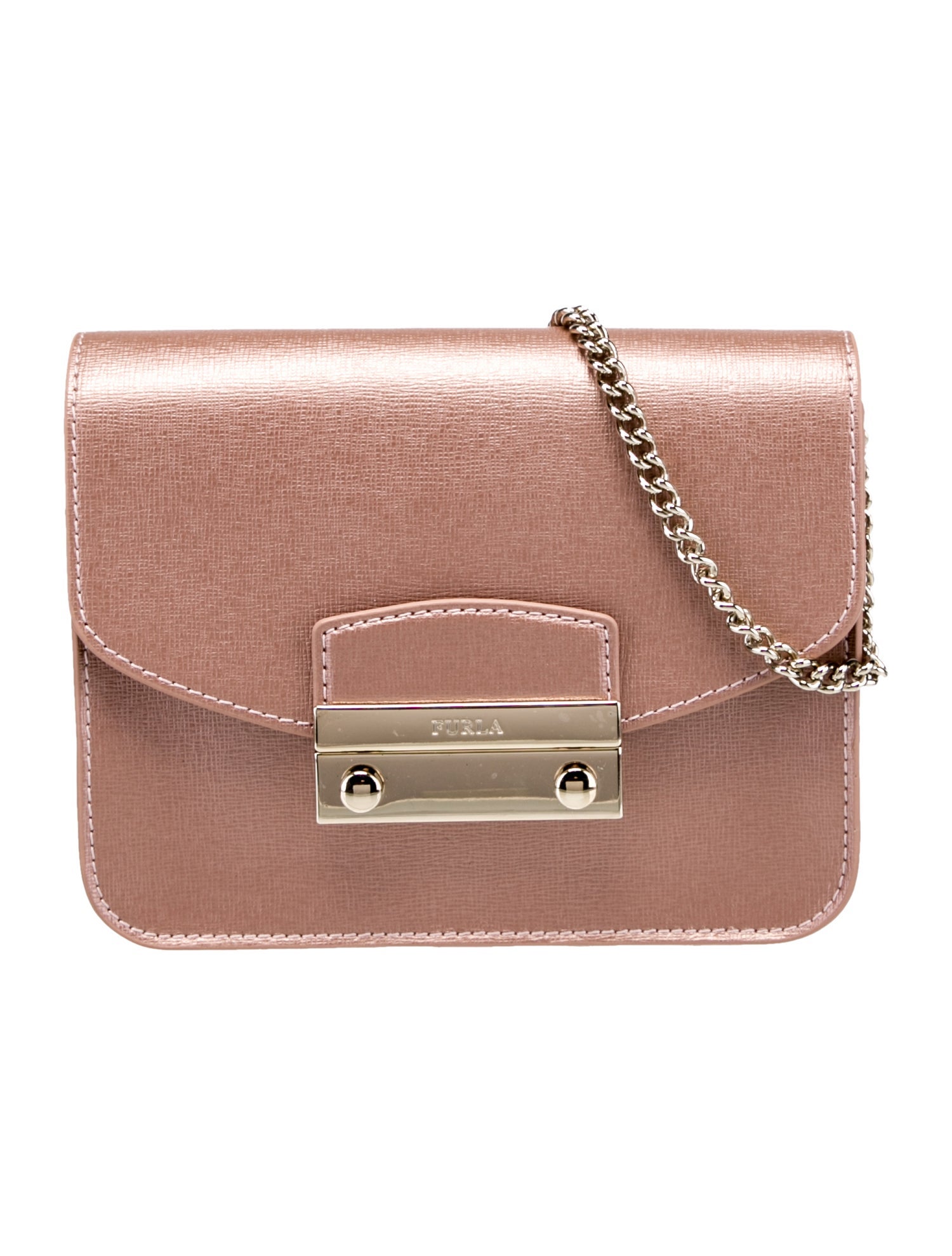 Furla Leather Crossbody Bag - Metallic Crossbody Bags, Handbags ...