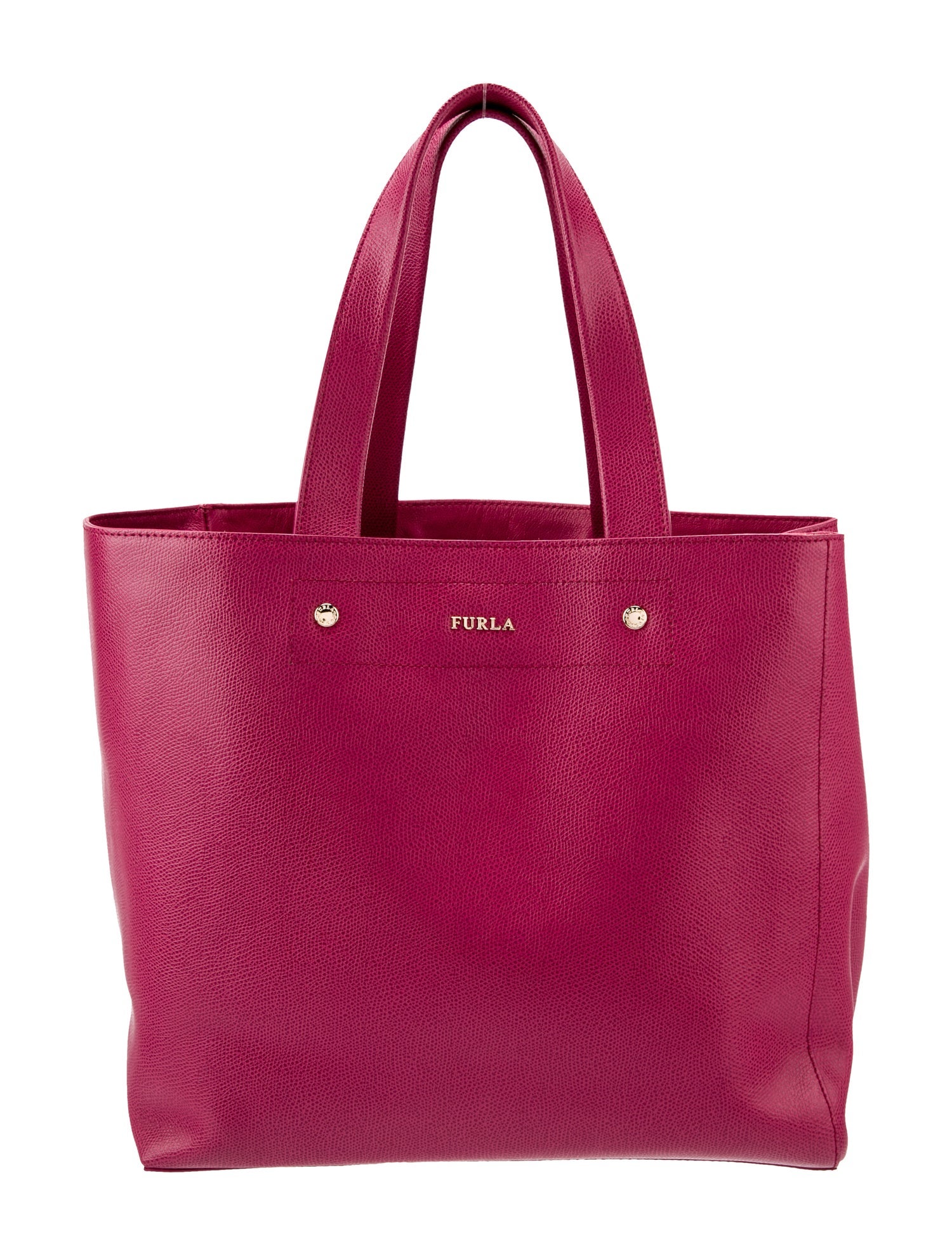 Furla Embossed Leather Tote - Red Totes, Handbags - WFU38904 | The RealReal
