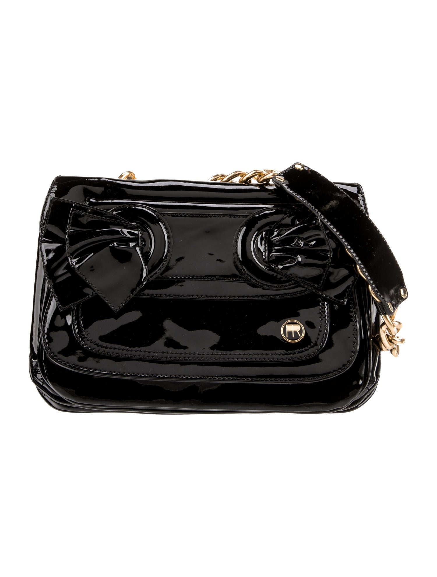 Felix Rey Patent Leather Shoulder Bag - Black Shoulder Bags, Handbags ...