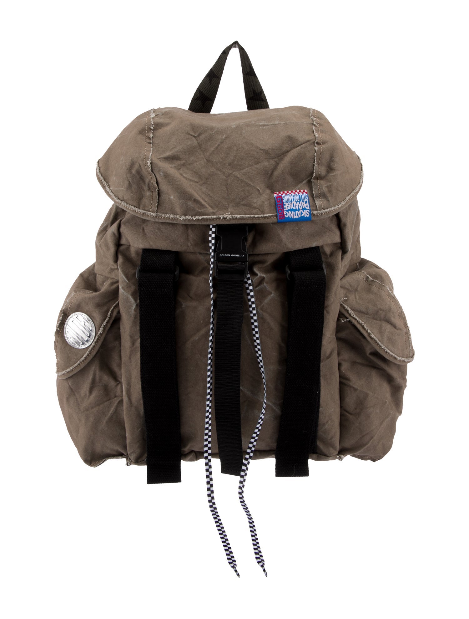 Golden Goose Raw Edge Trim Backpack - Neutrals Backpacks, Bags ...