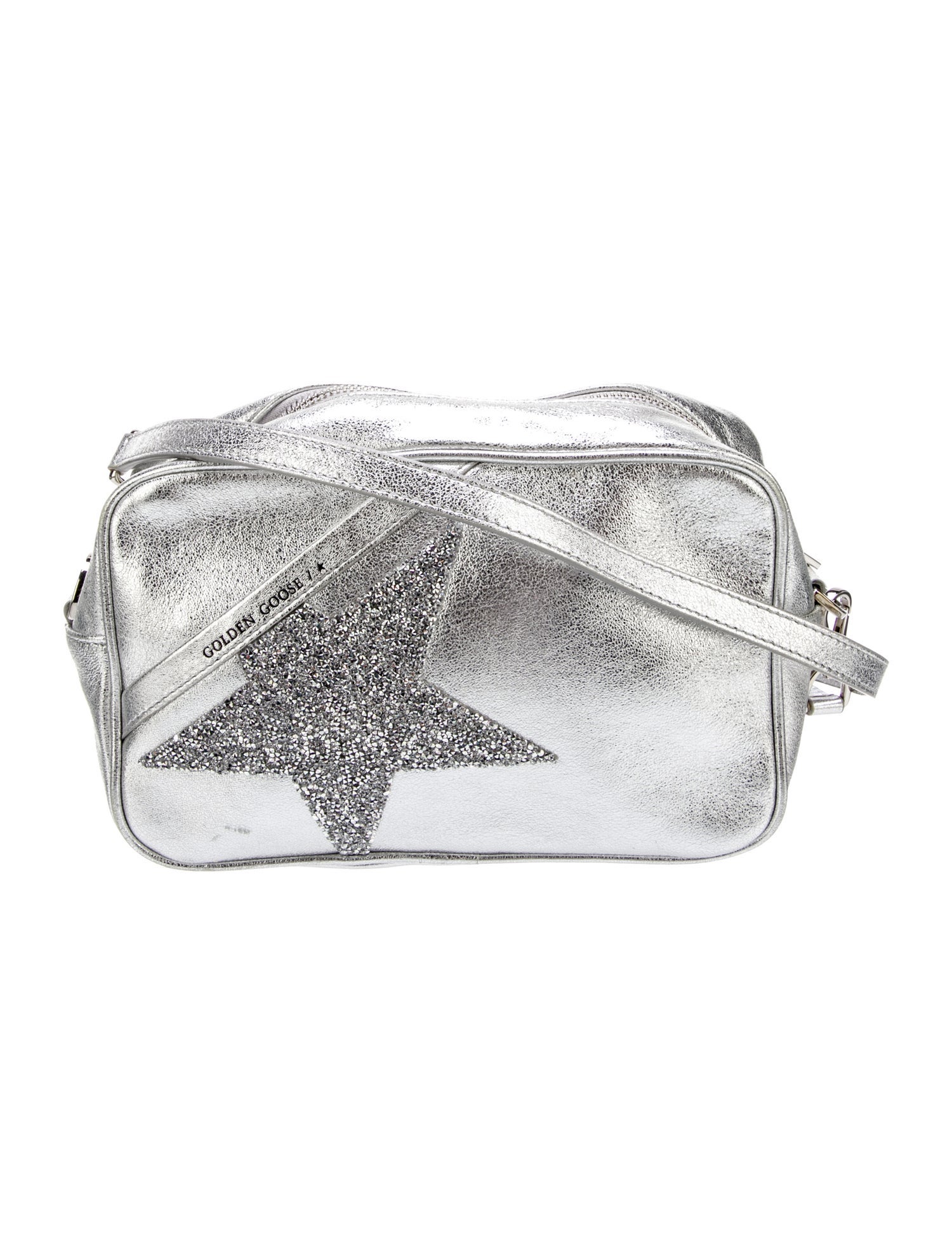 Golden Goose Leather Crossbody Bag - Silver Crossbody Bags, Handbags ...