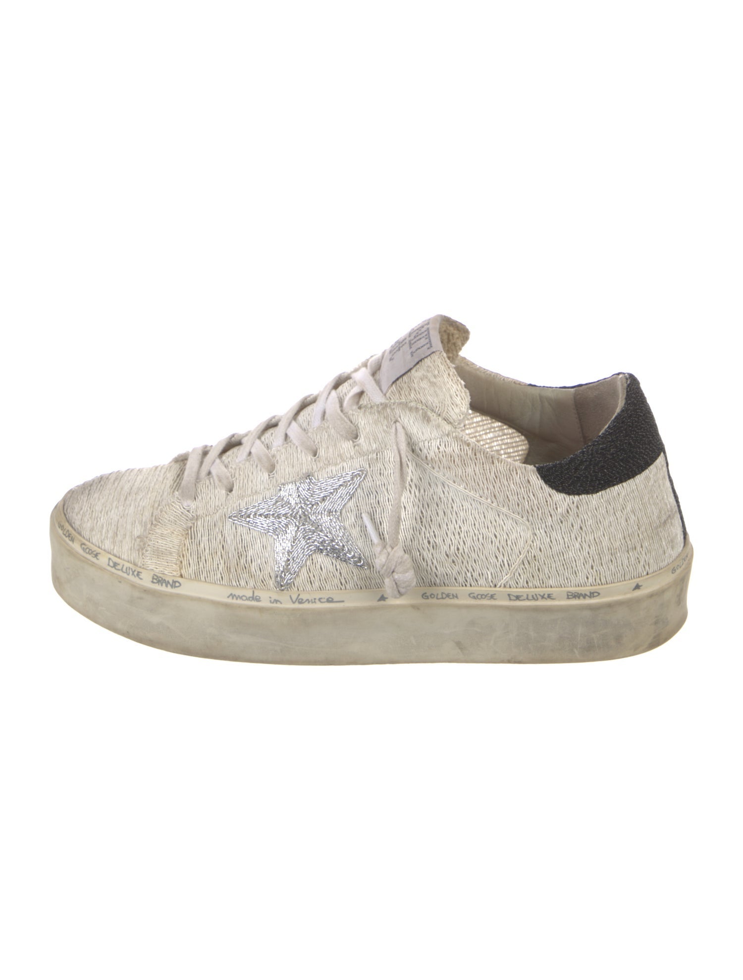 Golden Goose Printed Distressed Accents Sneakers - Neutrals Sneakers ...