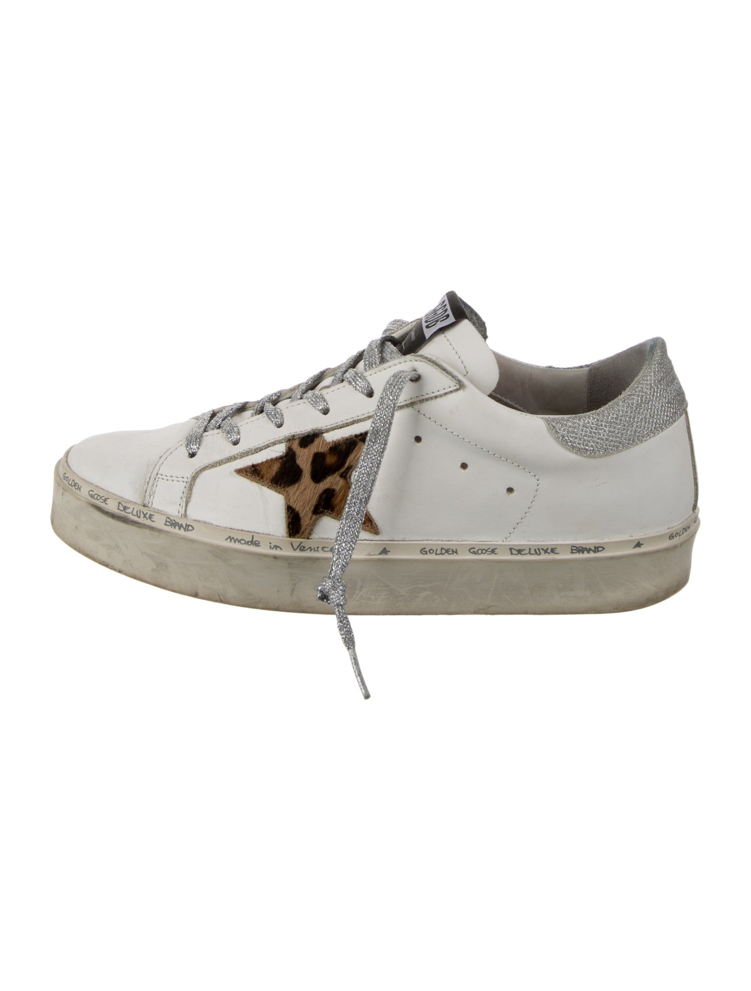 Golden Goose Leather Animal Print Sneakers - White Sneakers, Shoes ...