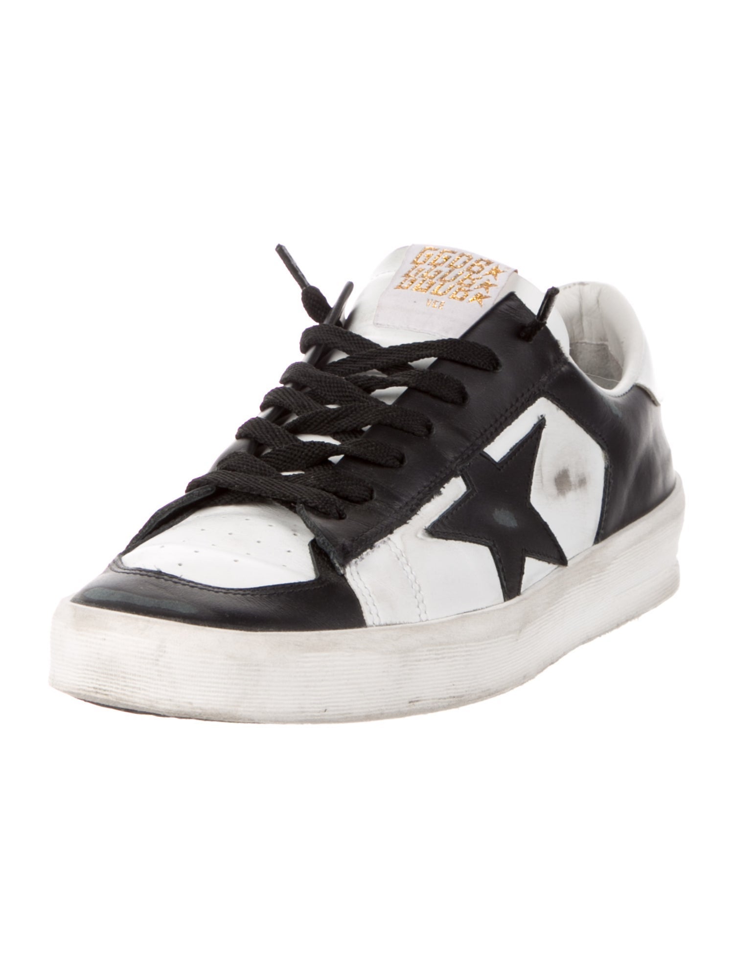 Golden Goose Leather Printed Sneakers - White Sneakers, Shoes ...