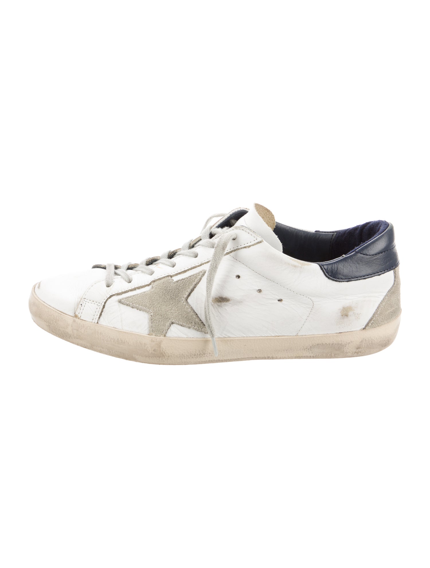 Golden Goose Leather Printed Sneakers - White Sneakers, Shoes ...
