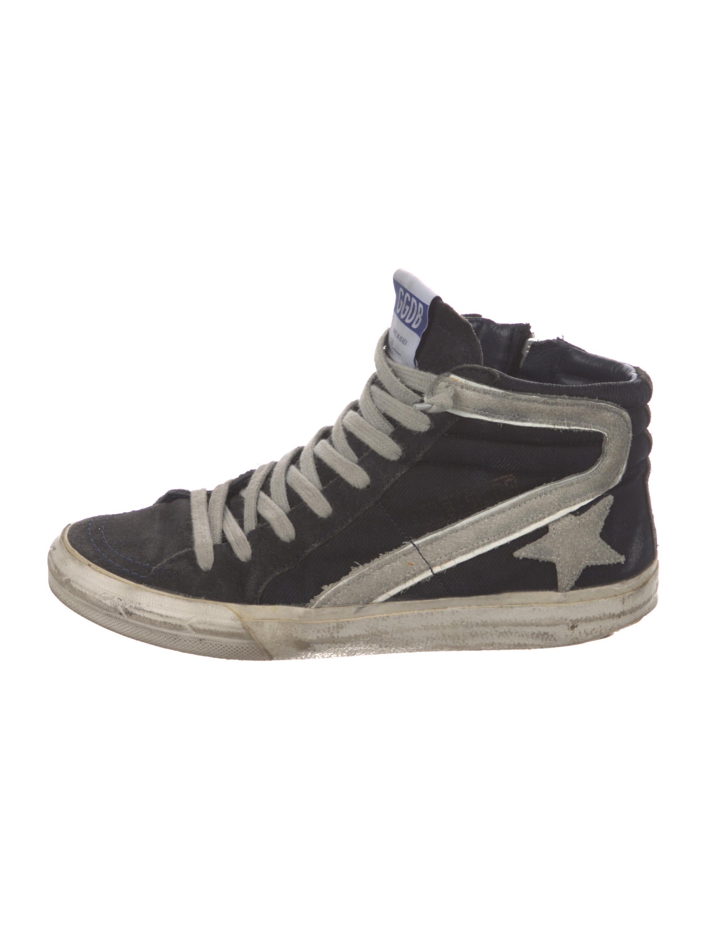 Golden Goose Slide Wedge Sneakers - Blue Sneakers, Shoes - WG577426 ...