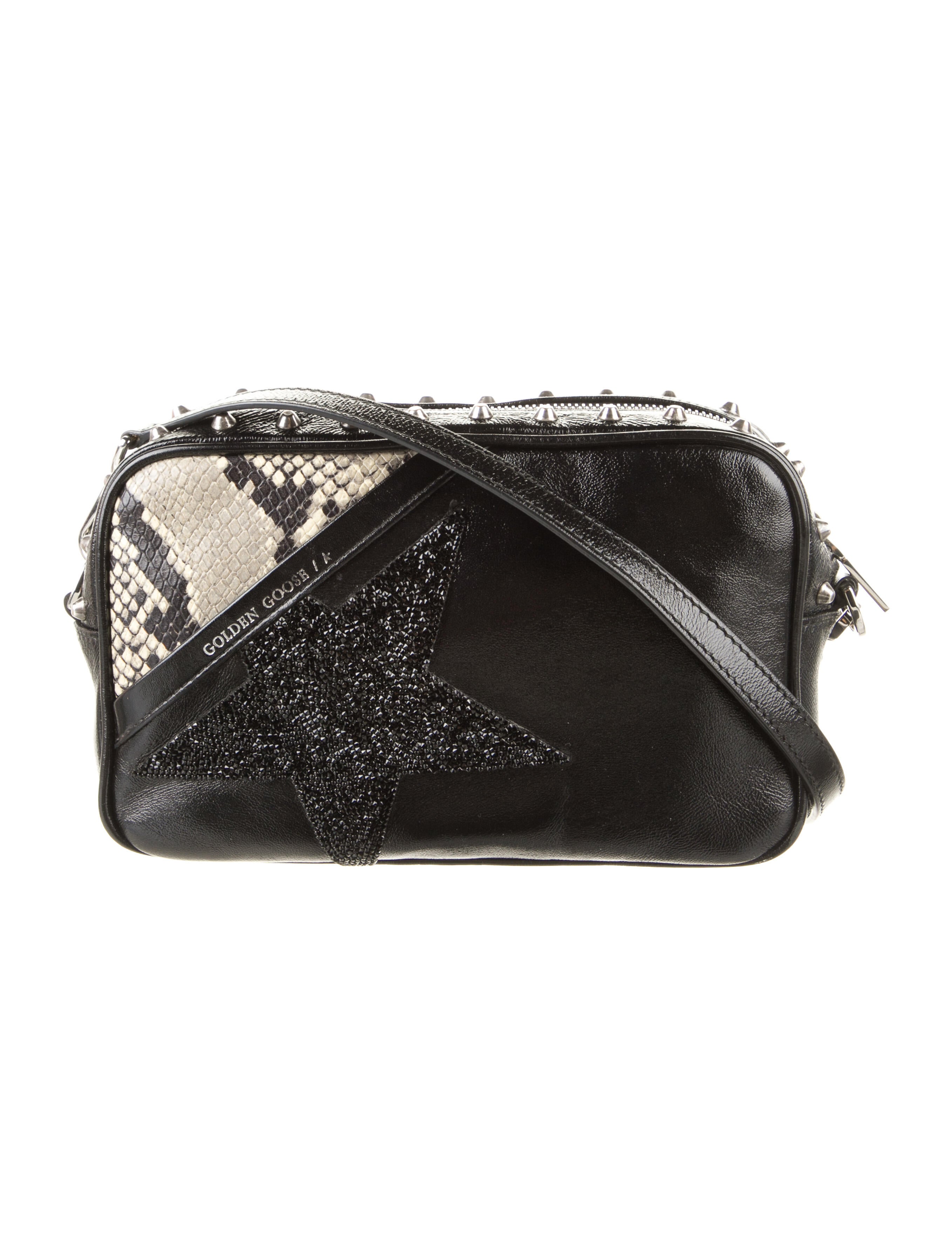 Golden Goose Studded Leather Crossbody Bag - Black Crossbody Bags ...