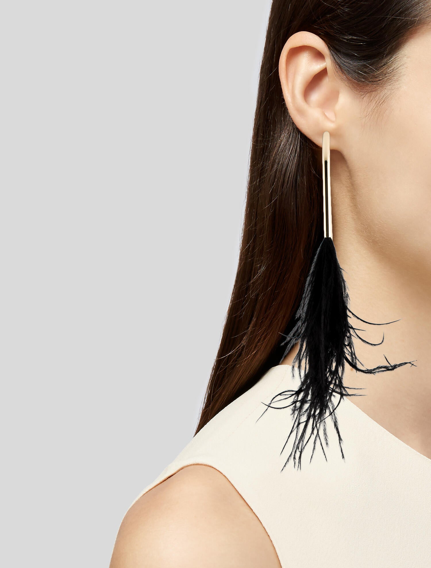 Cult Gaia Feather Drop Earrings - Gold-Tone Metal Drop, Earrings ...