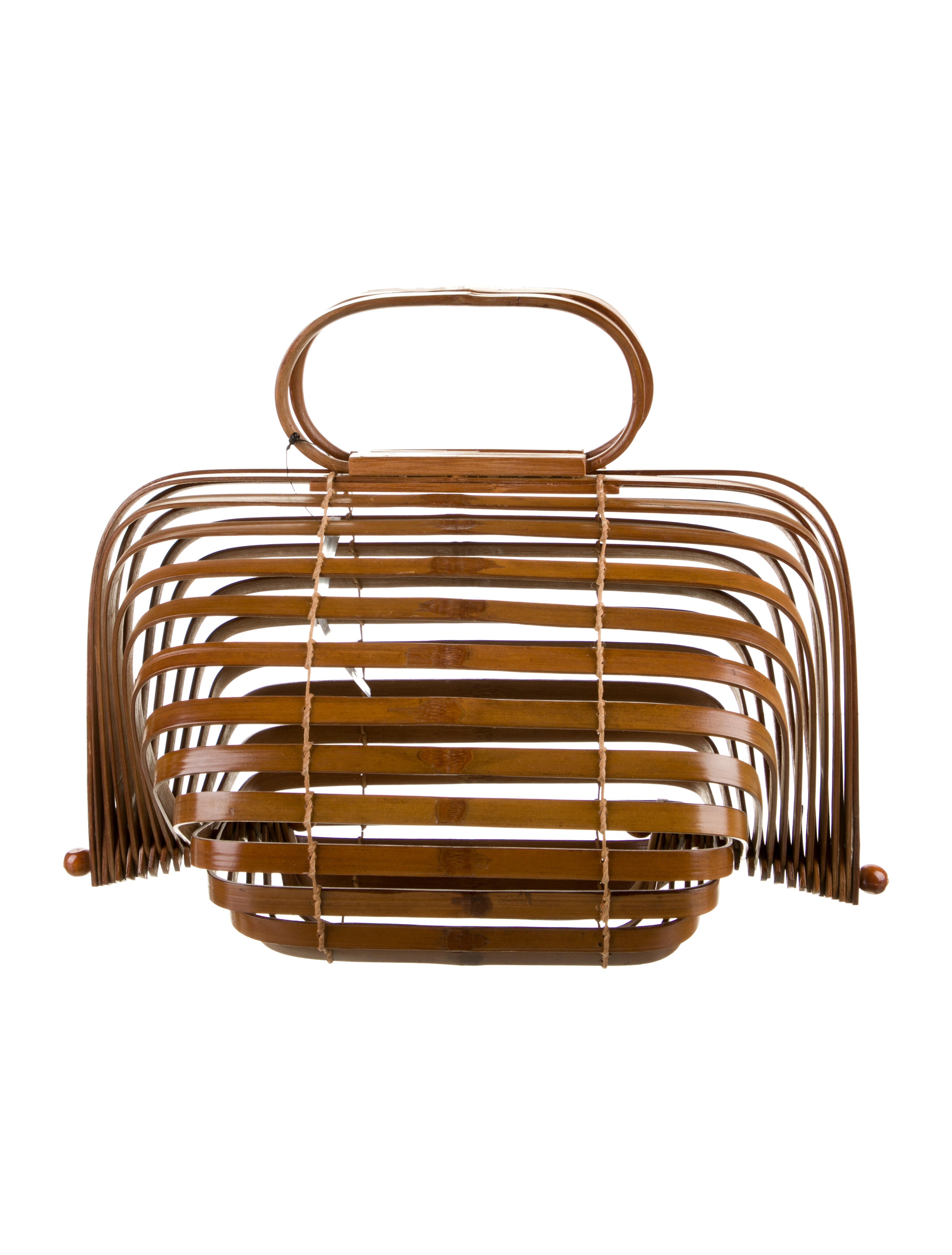 Cult Gaia Bamboo Handle Bag w/ Tags - Brown Handle Bags, Handbags ...