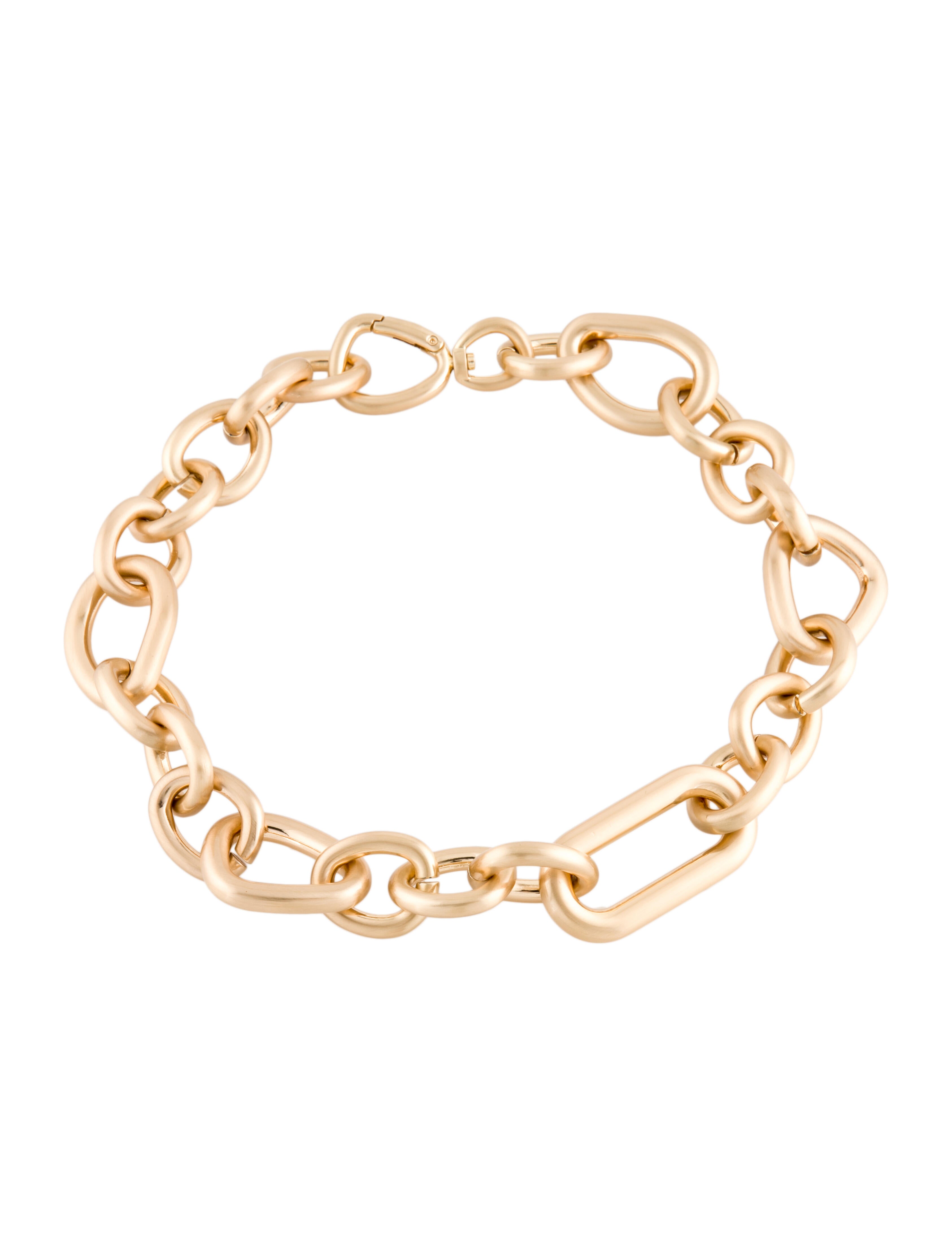 Tiffany & Co. 18K Tiffany T Chain Necklace - 18K Yellow Gold Chain ...