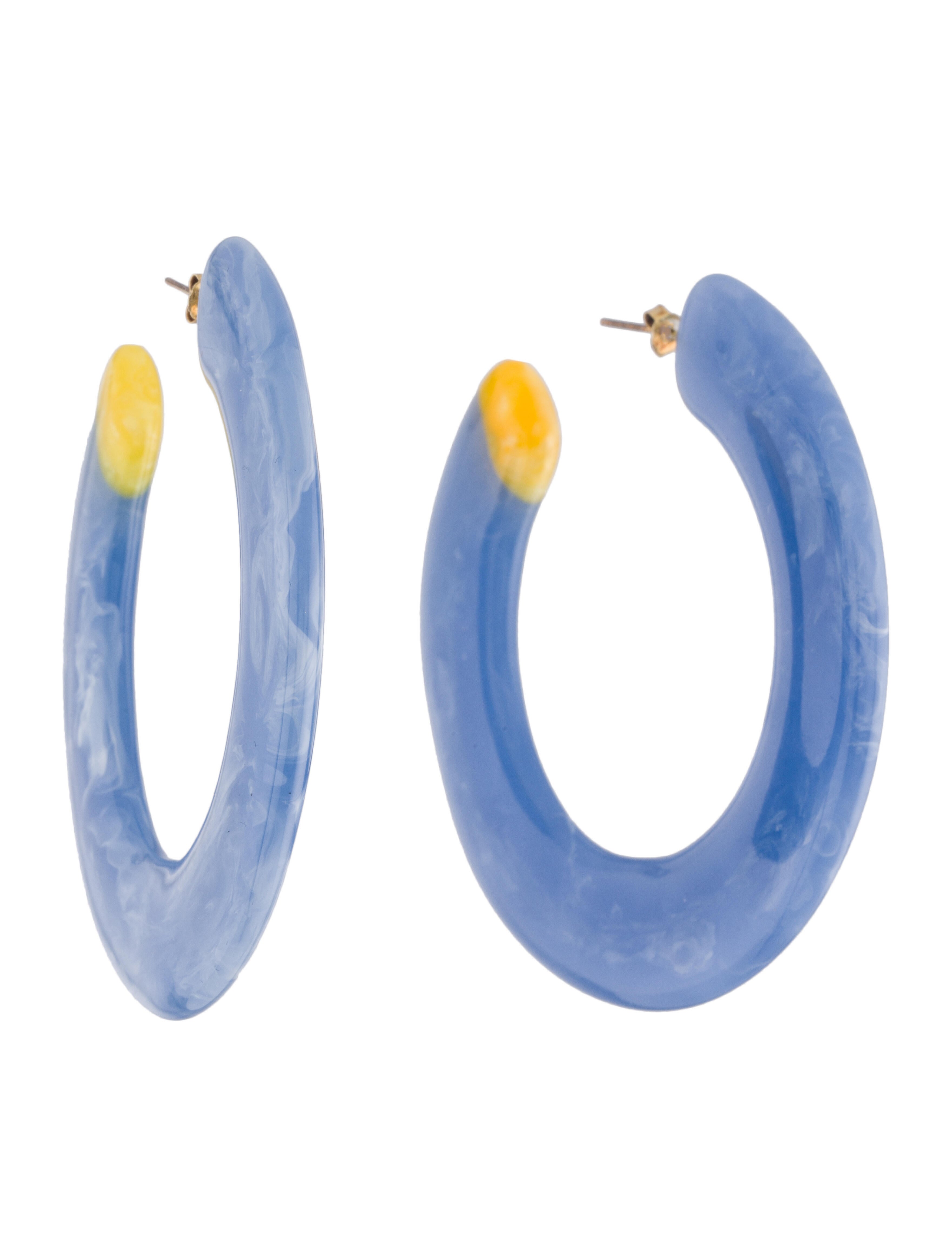Cult Gaia Resin 'Mira' Hoop Earrings - Hoop, Earrings - WGAIA39489 ...