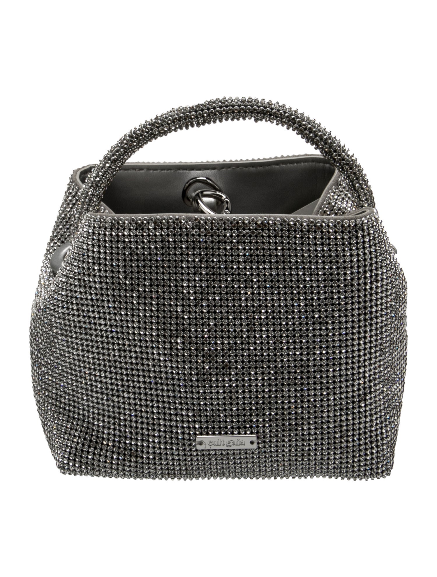 Cult Gaia Crystal-Embellished Solene Bag - Metallic Evening Bags ...