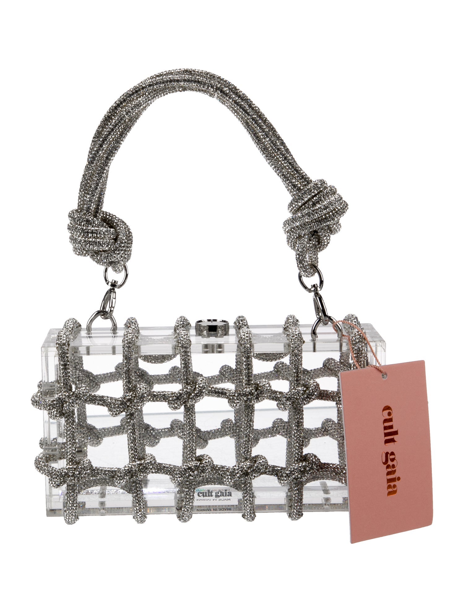 Cult Gaia Acrylic Clutch w/Tags - Clear Clutches, Handbags - WGAIA43375 ...