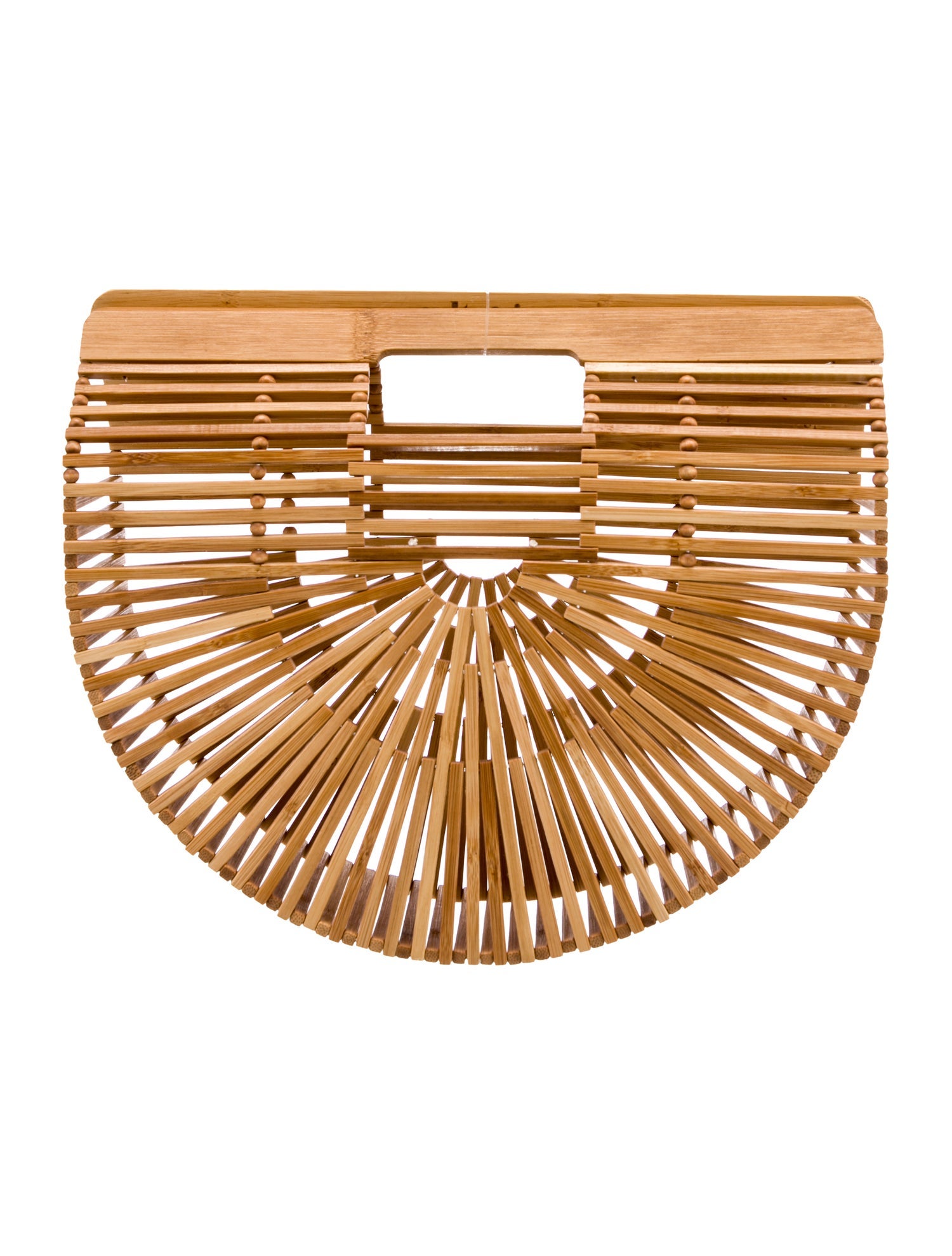 Cult Gaia Wooden Handle Bag - Neutrals Handle Bags, Handbags ...