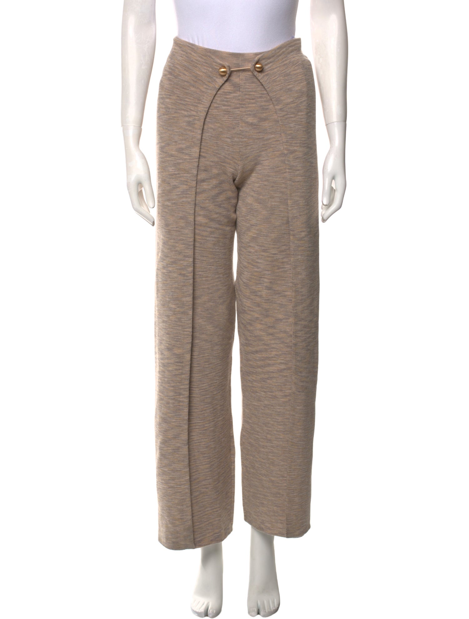 Cult Gaia Wide Leg Pants - Neutrals, 11" Rise Pants, Clothing ...