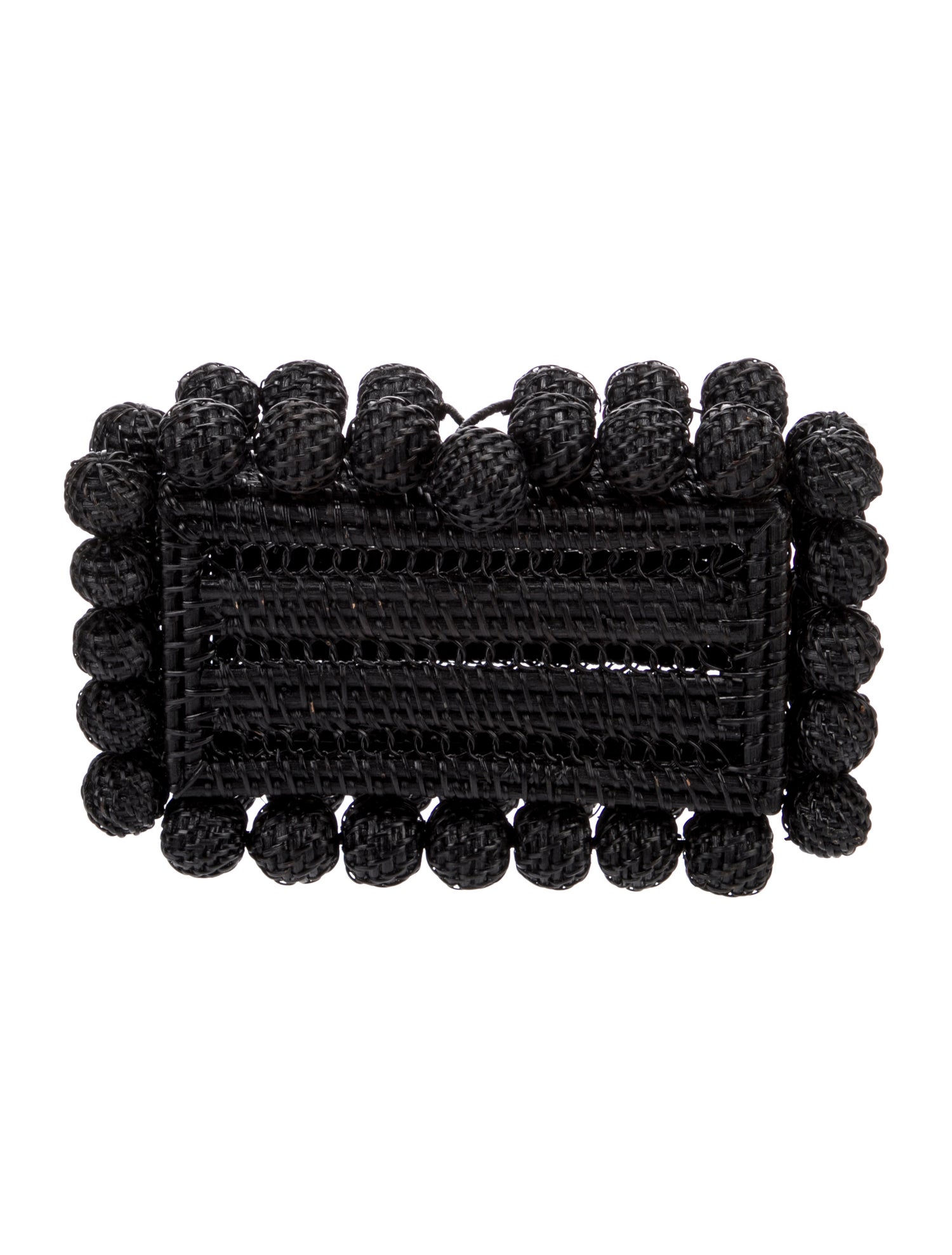 Cult Gaia Straw Clutch - Black Clutches, Handbags - WGAIA49207 | The ...