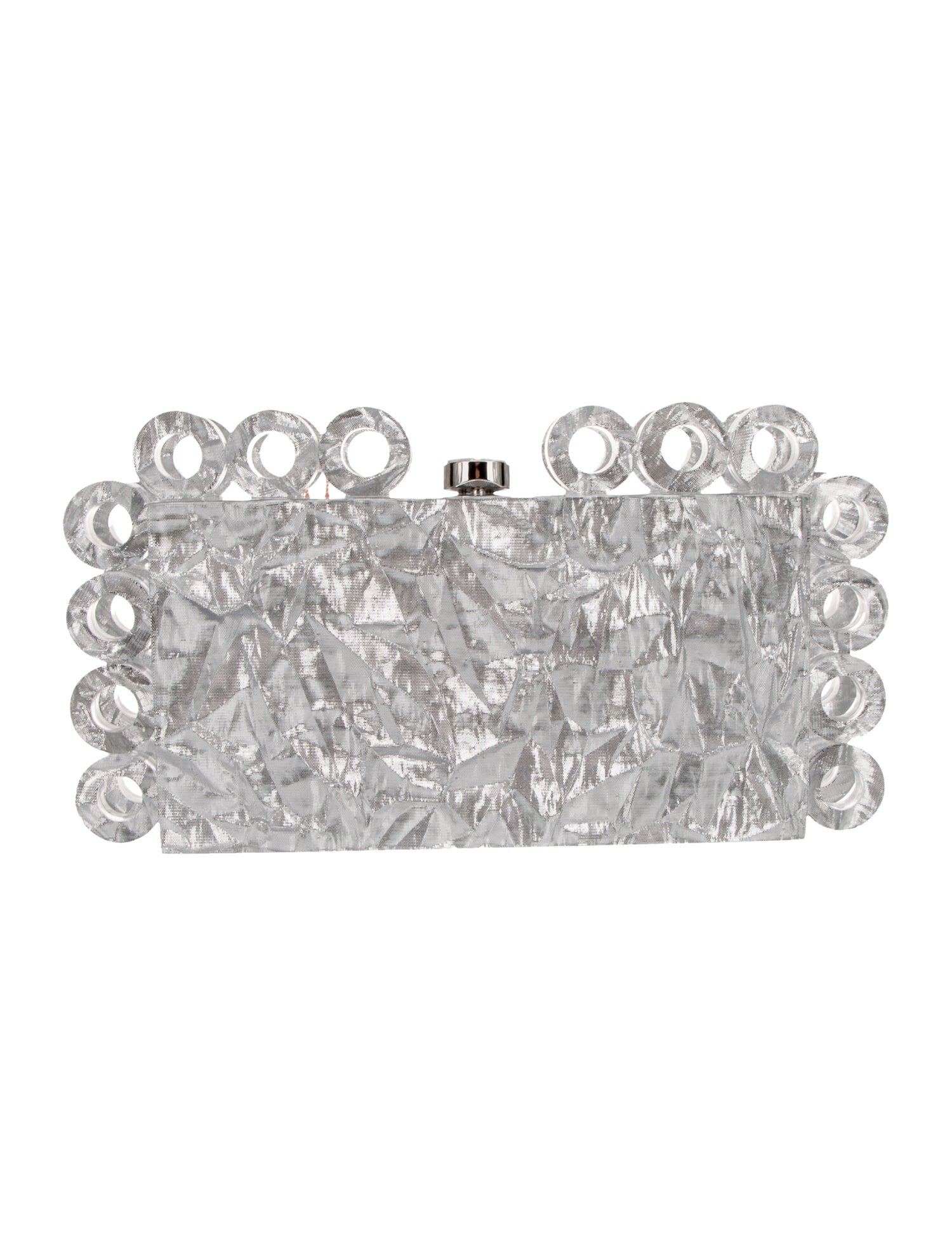 Cult Gaia Acrylic Clutch - Silver Clutches, Handbags - WGAIA51060 | The ...