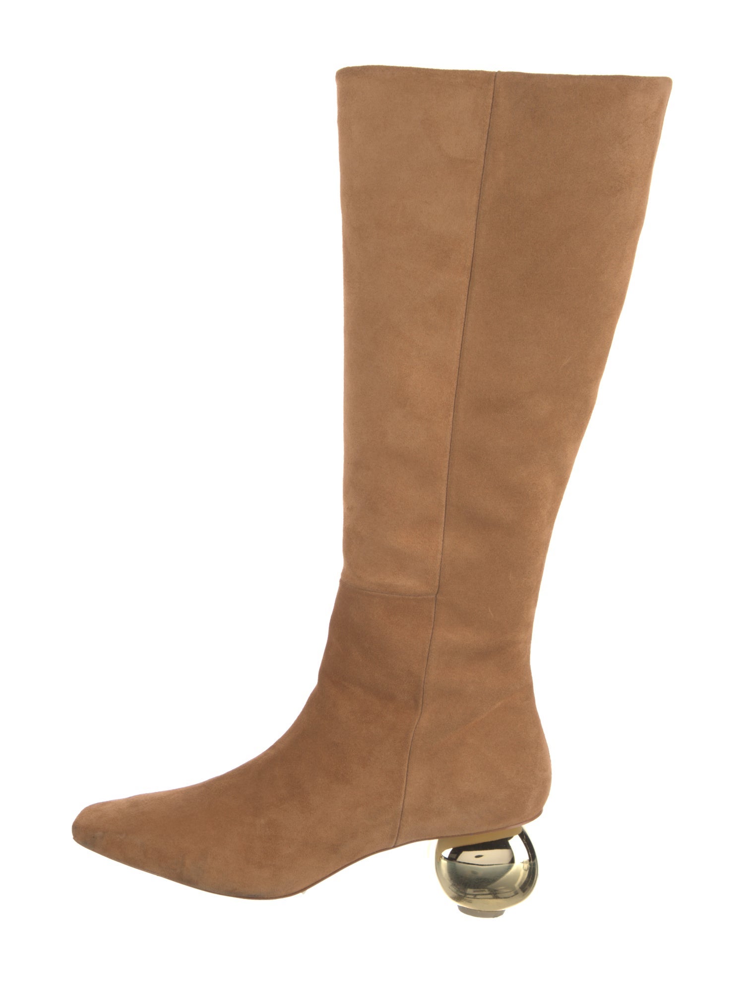 Cult Gaia Suede Riding Boots - Neutrals Boots, Shoes - WGAIA51456 | The ...