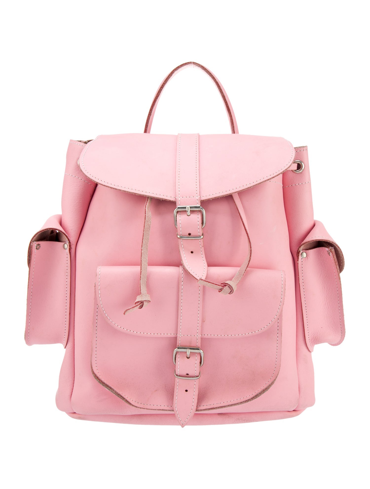 Grafea Leather Backpack - Pink Backpacks, Handbags - WGARF20039 | The ...