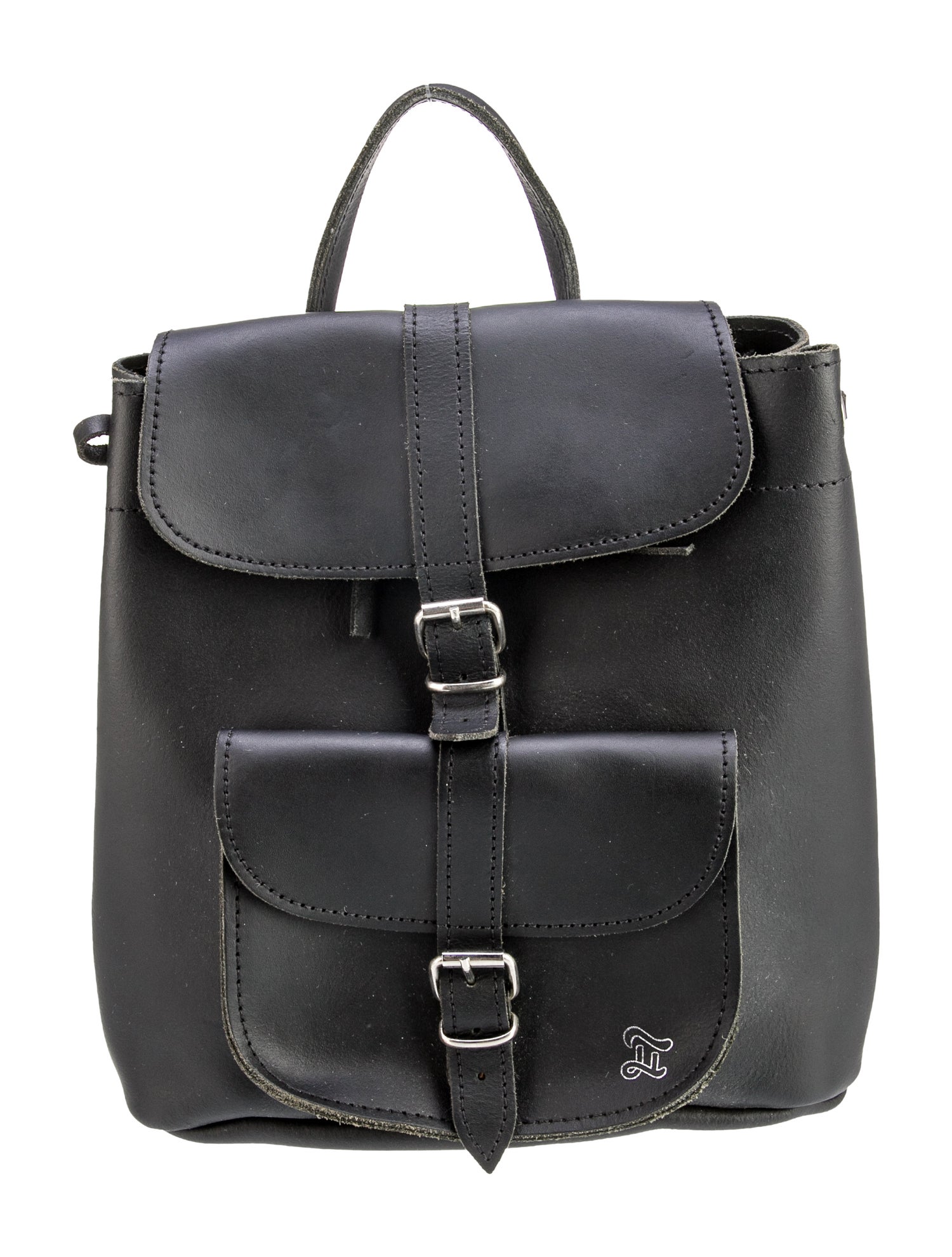 Grafea Leather Backpack - Black Backpacks, Handbags - WGARF20053 | The ...