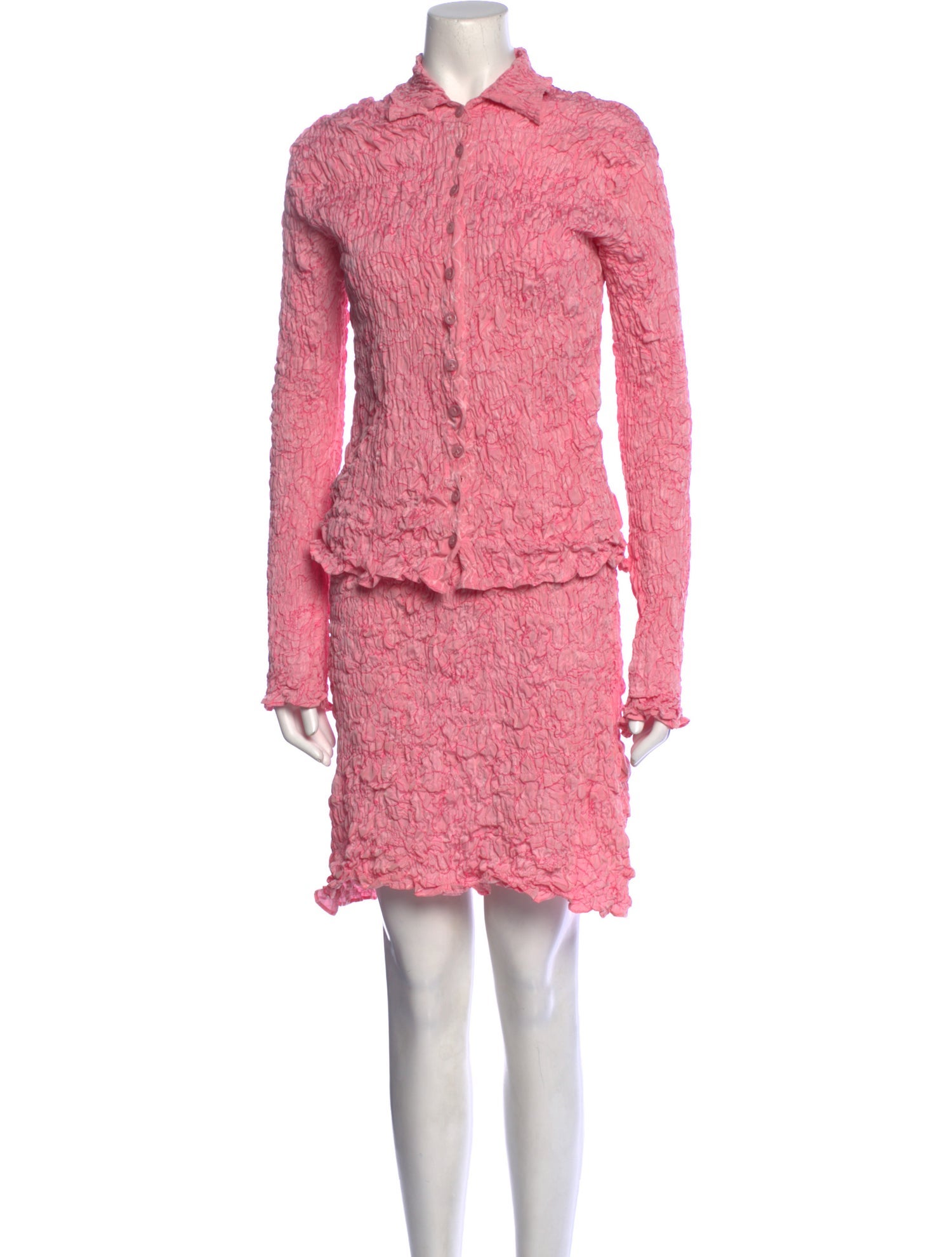 Gauntlett Cheng Lace Pattern Mini Dress - Pink Dresses, Clothing ...