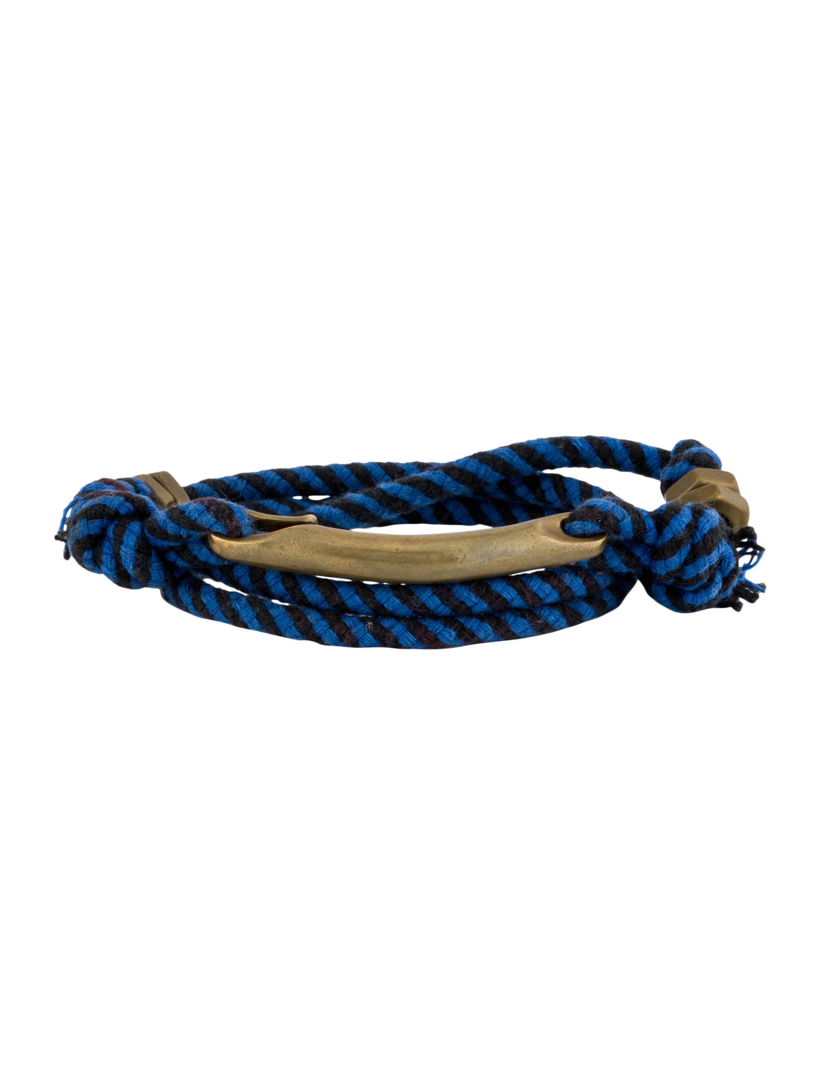 Versace Medusa Rubber Rope Wrap Bracelet - Purple, Gold-Plated Wrap ...